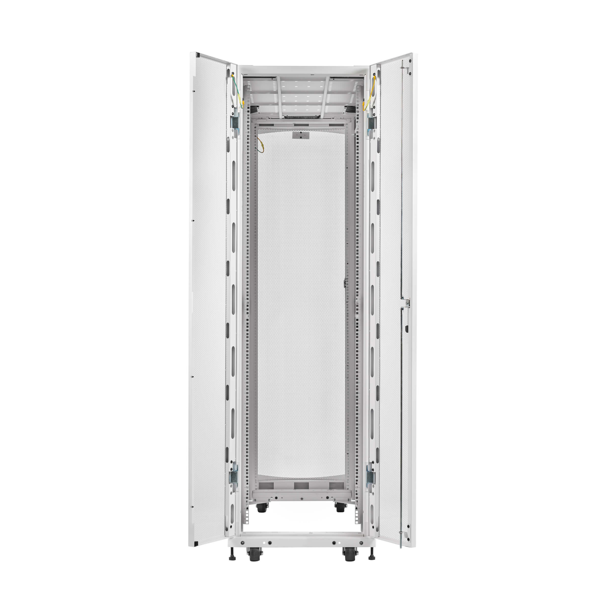 48U Heavy-Duty Extra Deep AI Server Rack Enclosure, White | Eaton