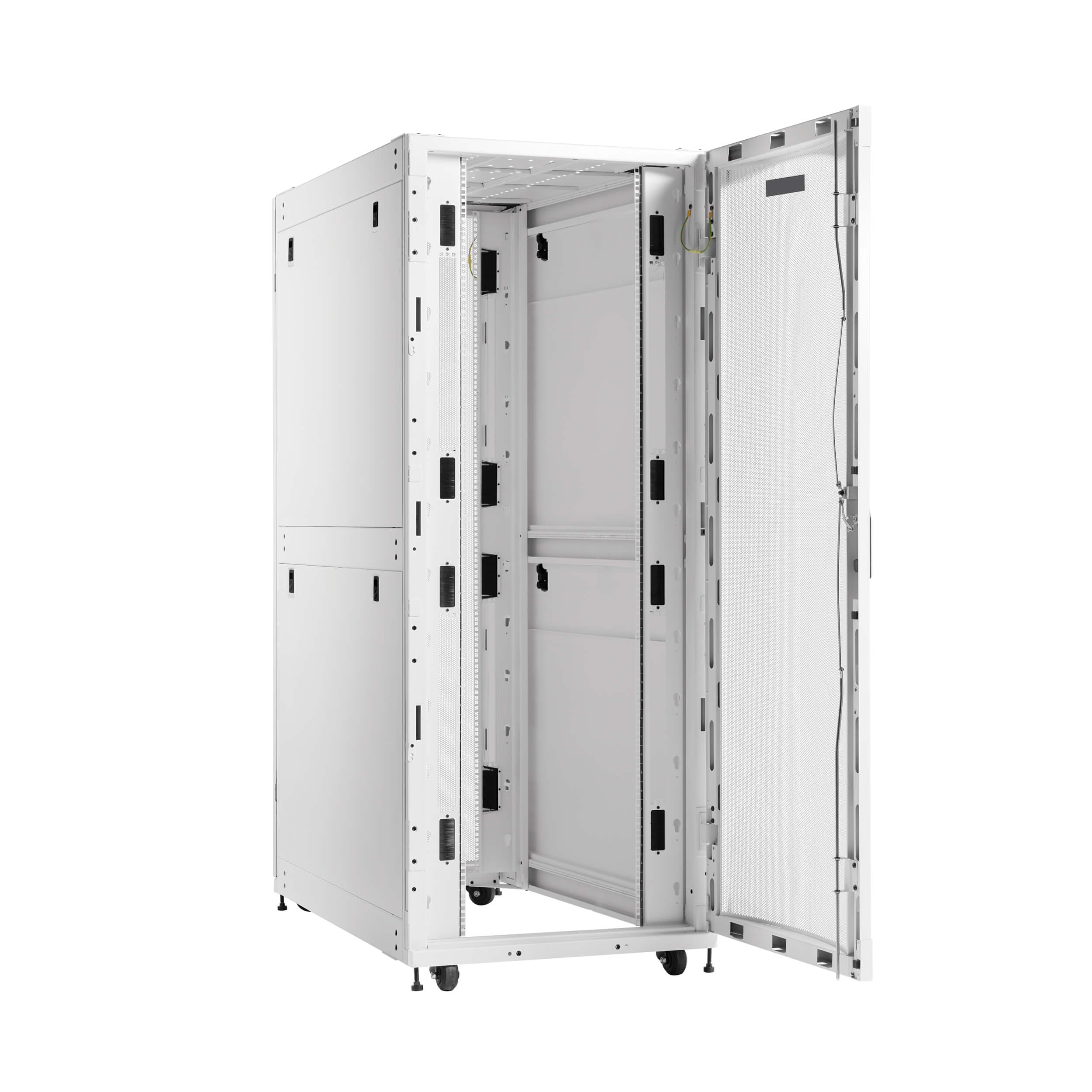 48U Heavy-Duty Deep Extra Wide AI Server Rack Enclosure, White | Eaton