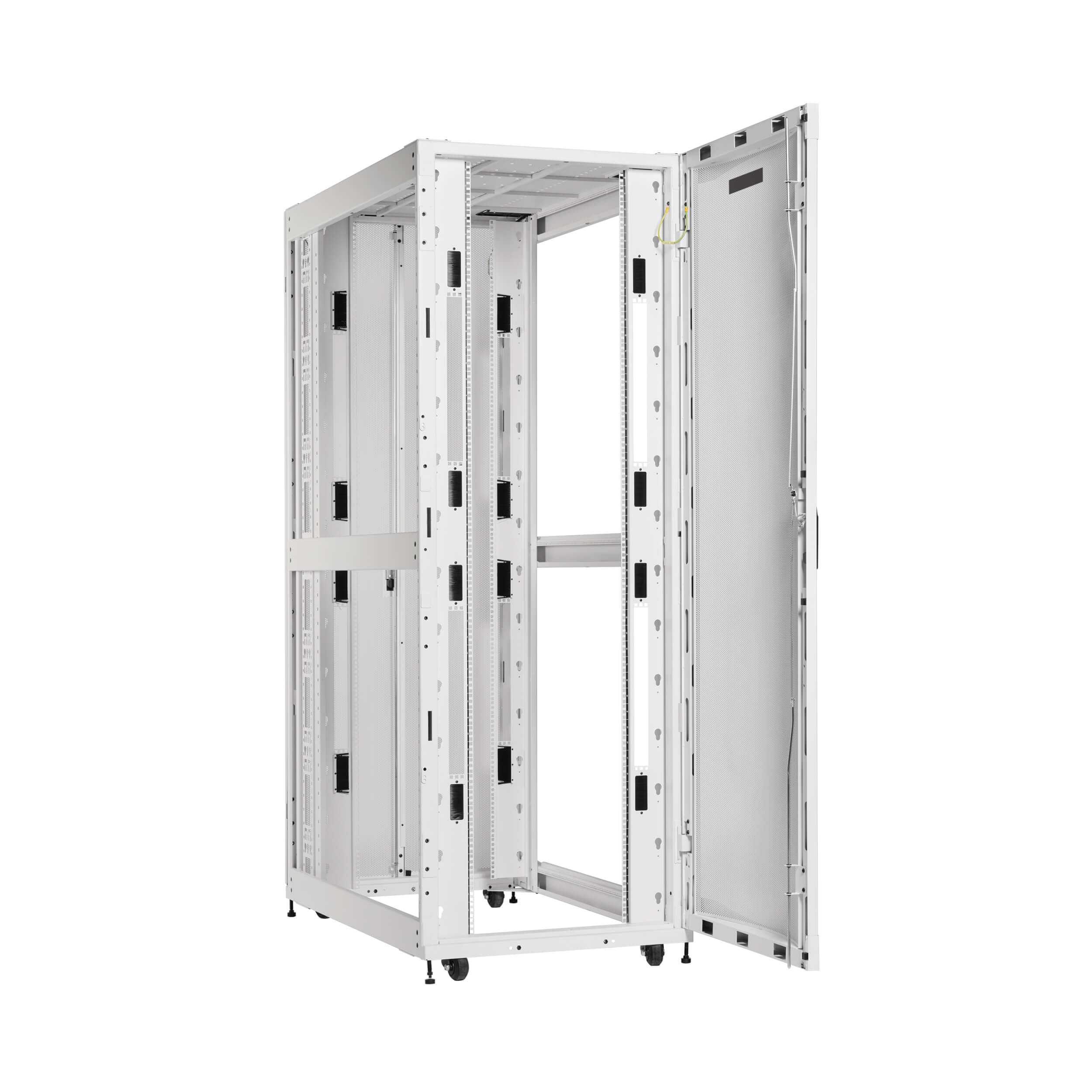 48U Heavy-Duty Extra Wide Deep AI Server Rack Enclosure, White | Eaton