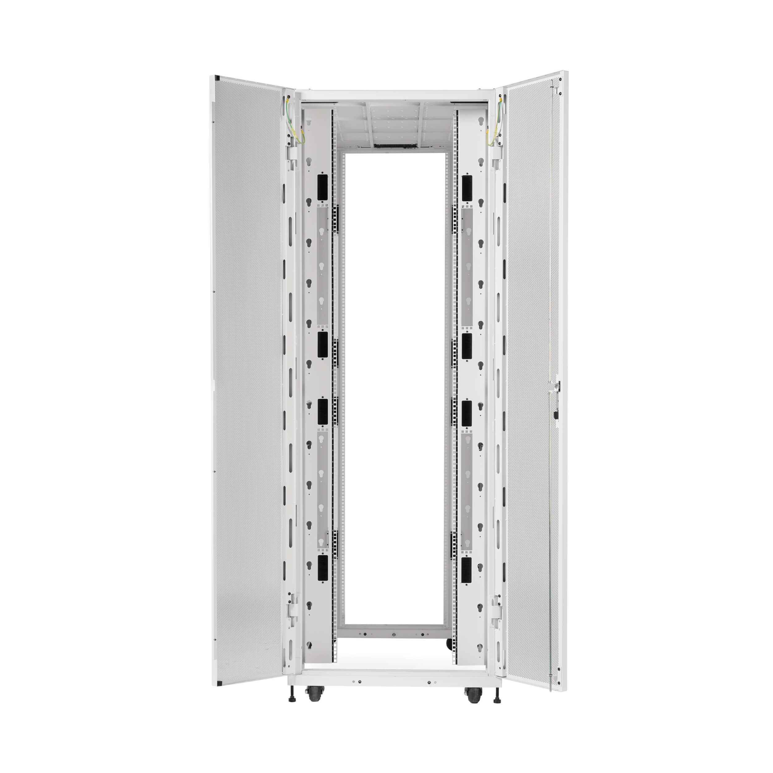 48U Heavy-Duty Extra Wide Deep AI Server Rack Enclosure, White | Eaton