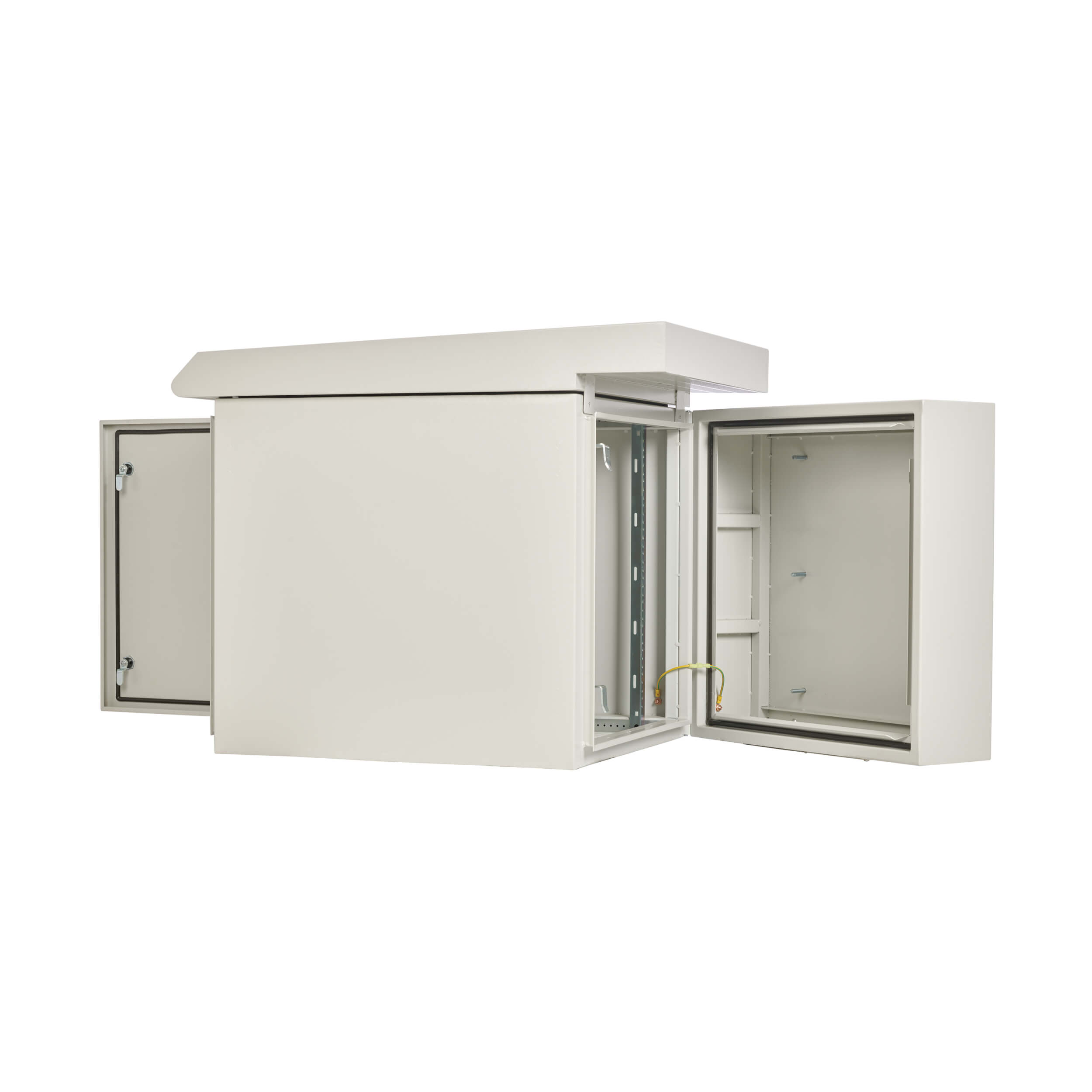 12U Industrial Server Rack NEMA3R, Gray, Swinging | Eaton