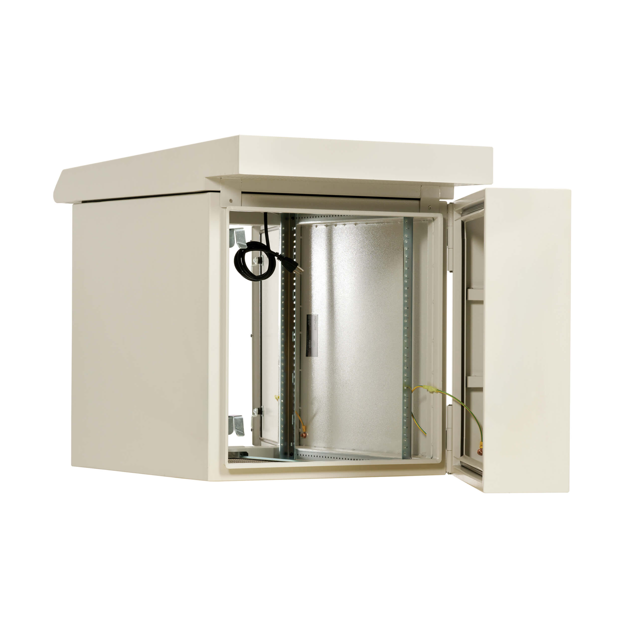 12U Industrial Server Rack NEMA 3R, Gray, Deep | Eaton