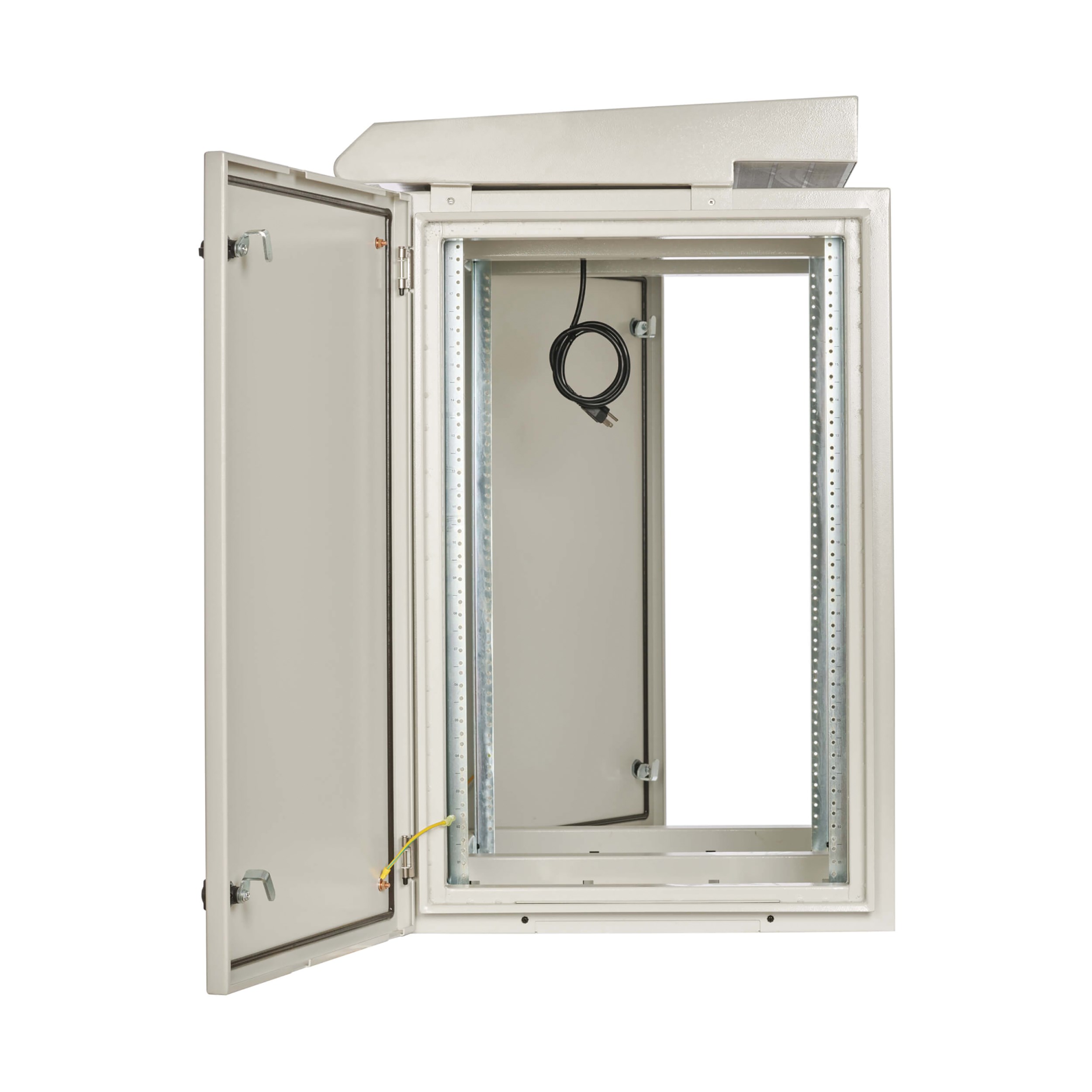 18 Industrial Server Rack NEMA 3R, Gray, Deep, Side Mount | Eaton