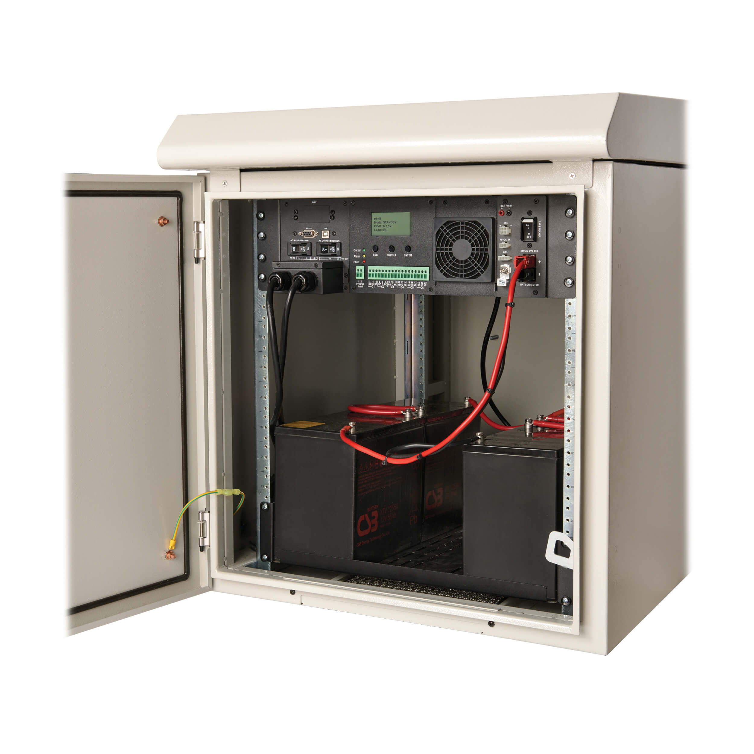 6U Industrial Server Rack NEMA 3R, Gray | Eaton