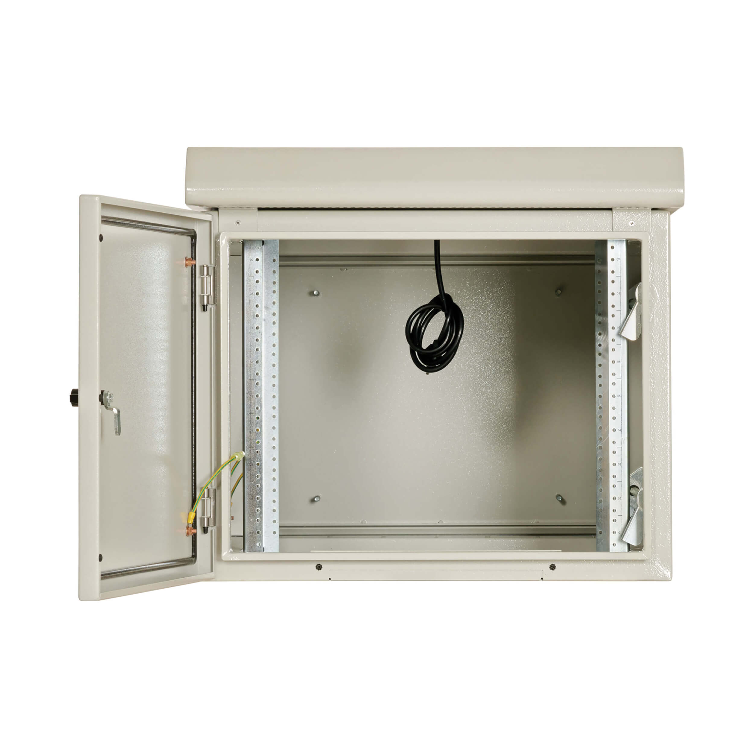 9U Industrial Server Rack NEMA 3R, Gray, Deep, Swinging | Eaton