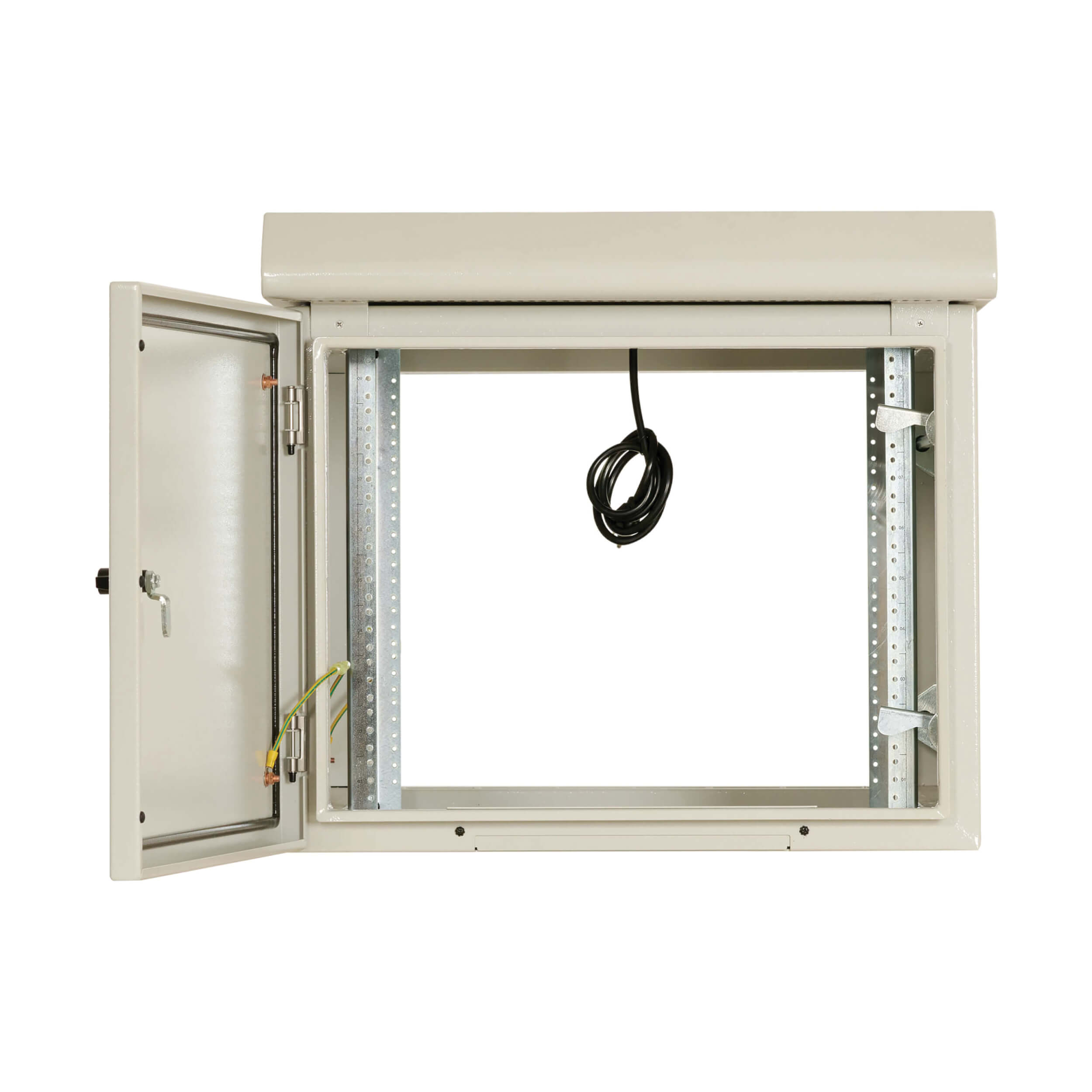 9U Industrial Server Rack NEMA 3R, Gray, Deep, Swinging | Eaton