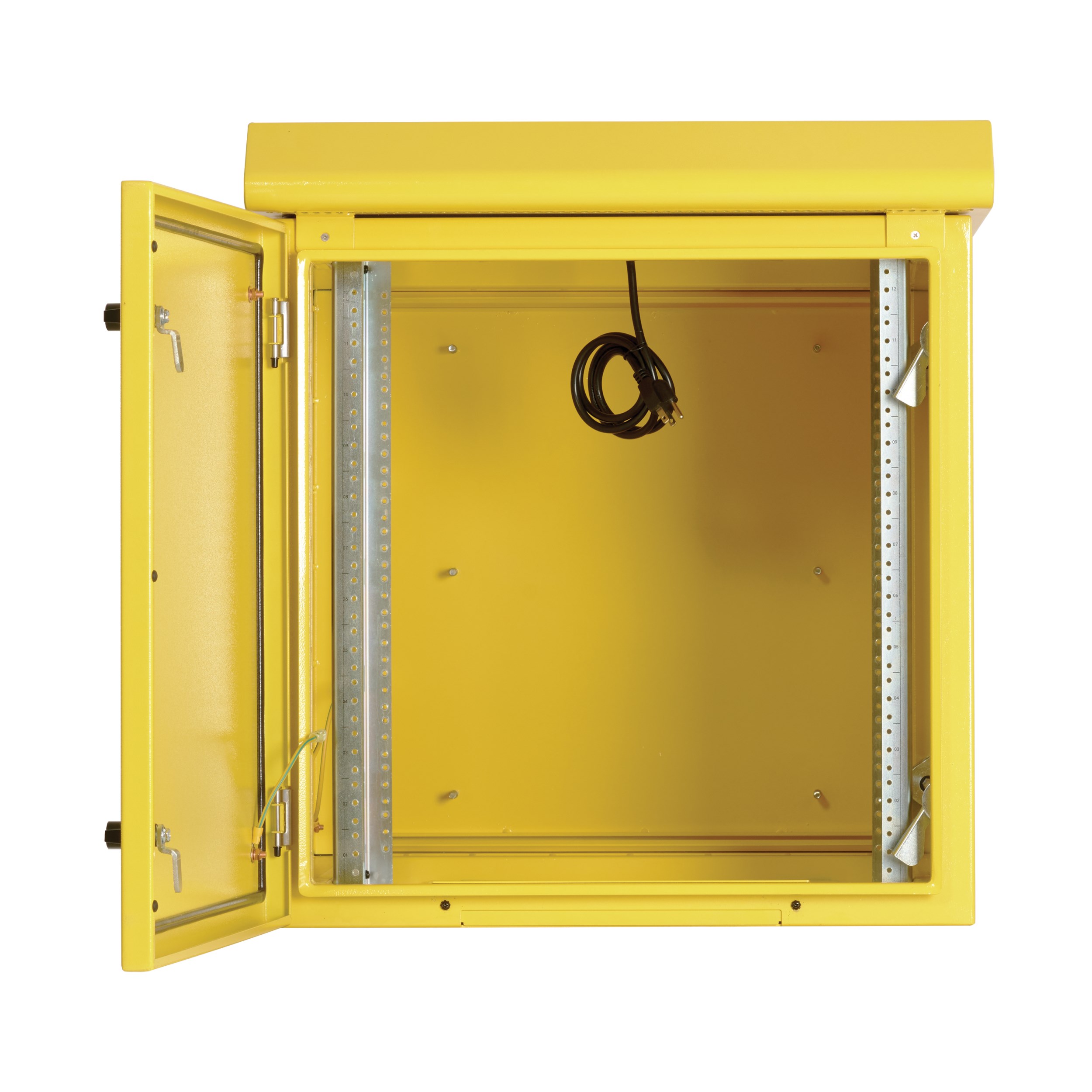 12U Industrial Server Rack NEMA 3R, Yellow, Deep, Swinging | Eaton