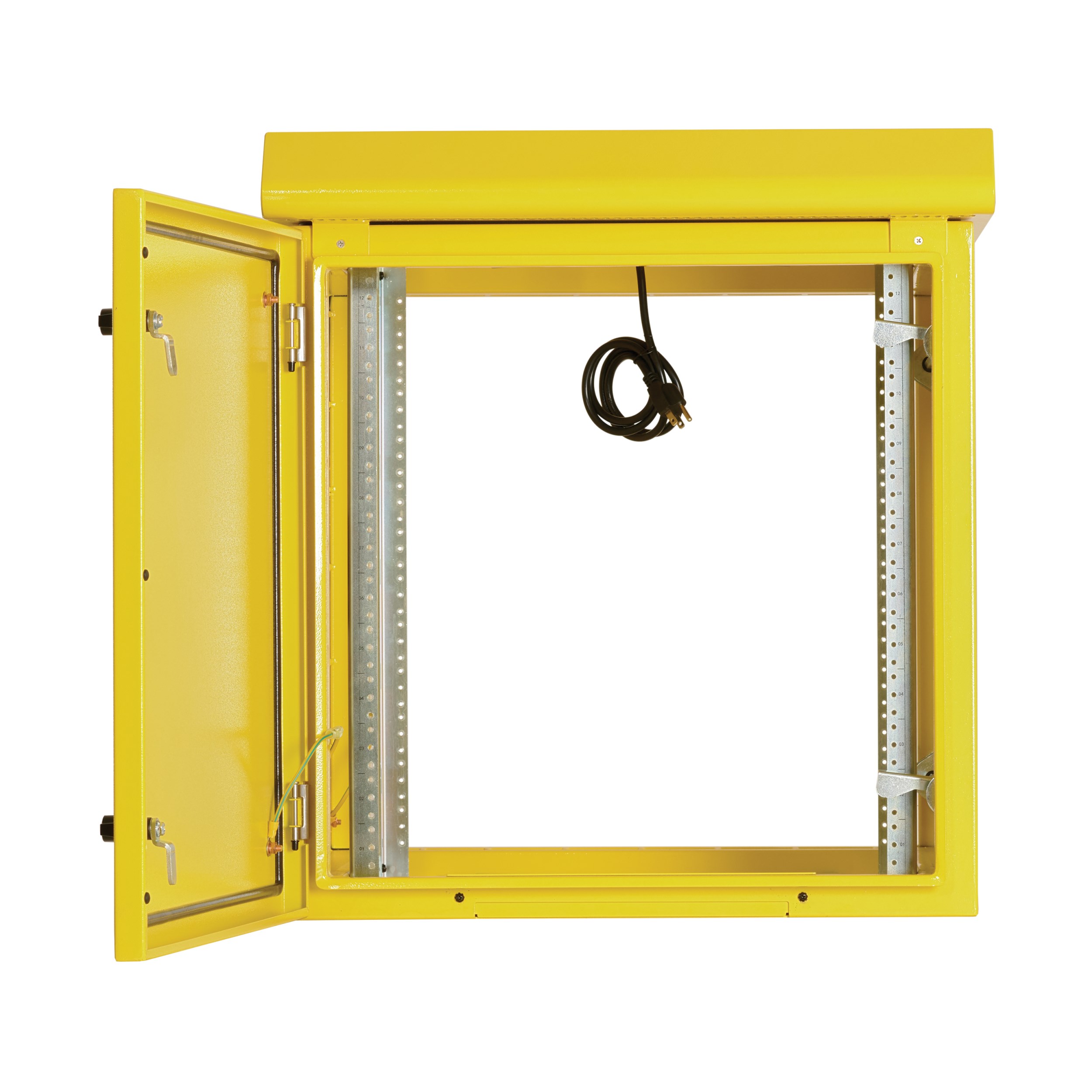 12U Industrial Server Rack NEMA 3R, Yellow, Deep, Swinging | Eaton