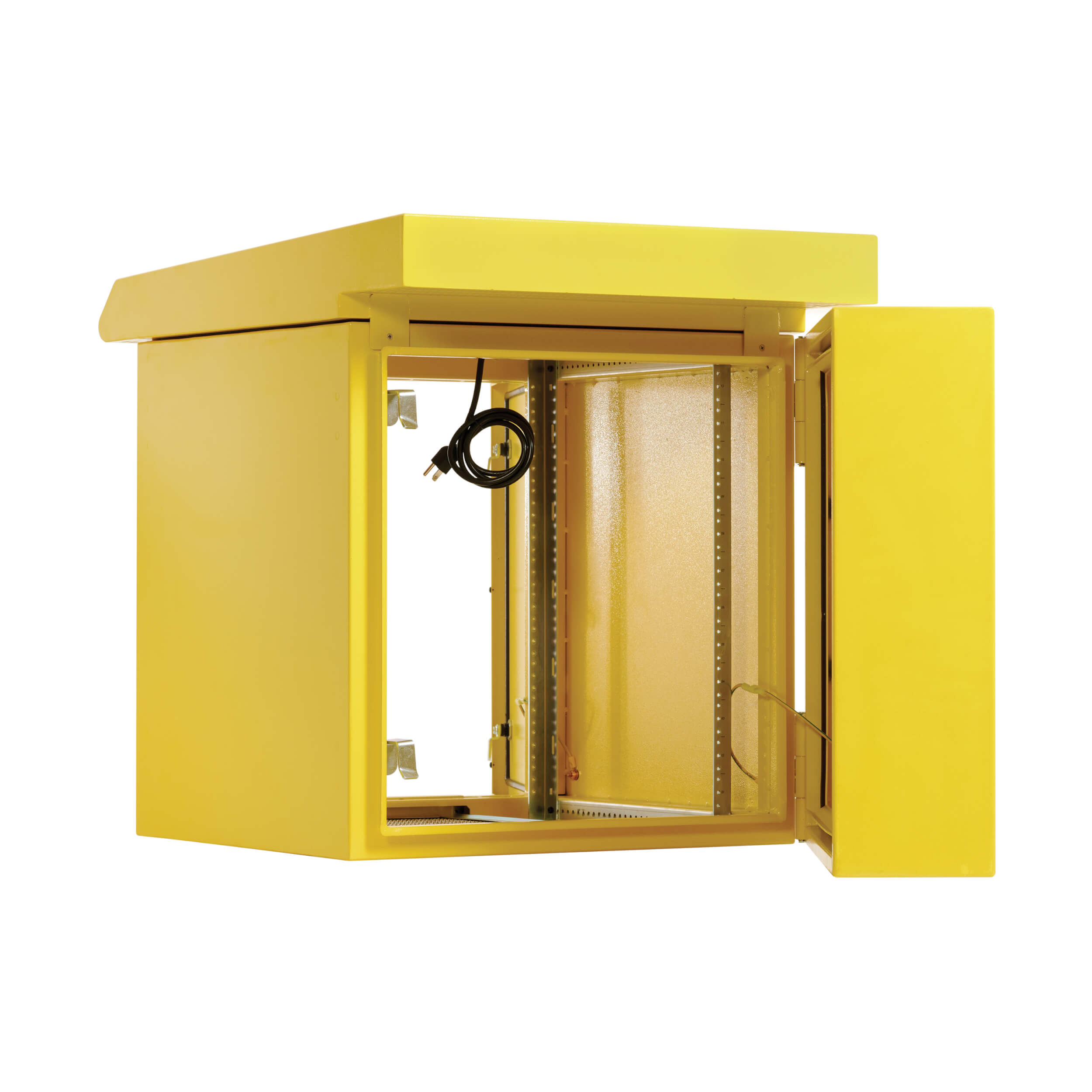 12U Industrial Server Rack NEMA 3R, Yellow, Deep, Swinging | Eaton