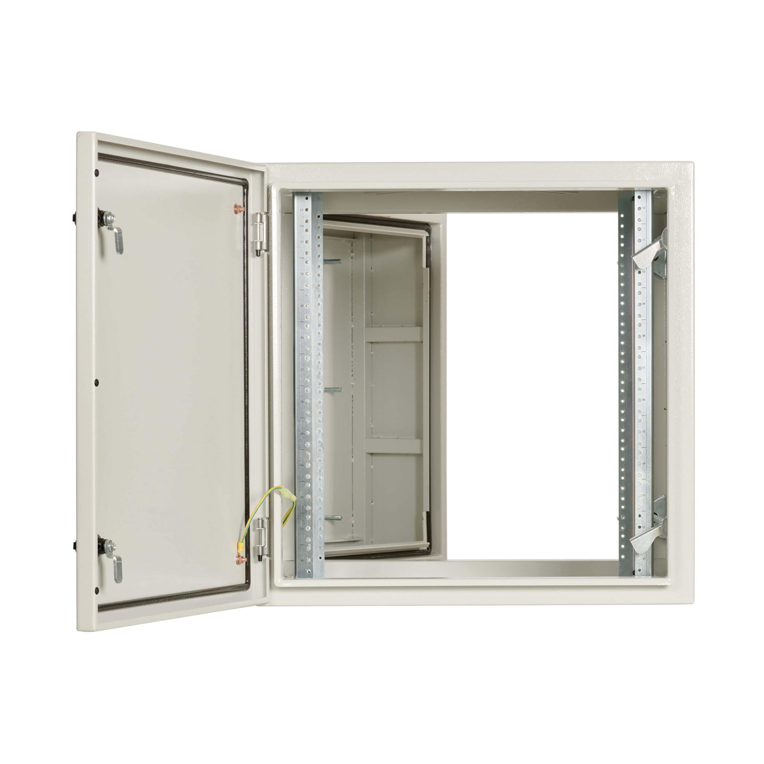 12U Industrial Server Rack NEMA 4, Gray, Swinging | Eaton