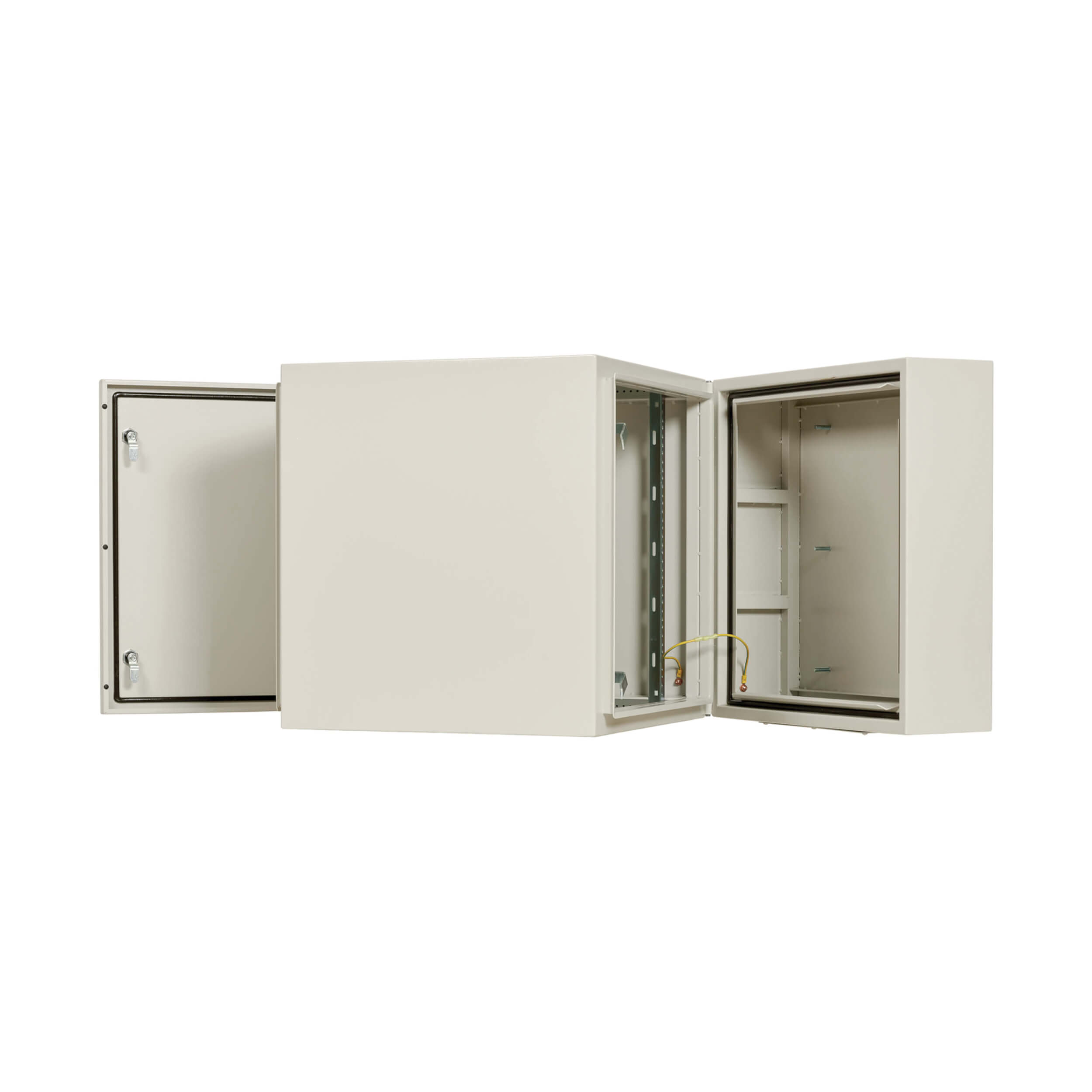 12U Industrial Server Rack NEMA 4, Gray, Swinging | Eaton