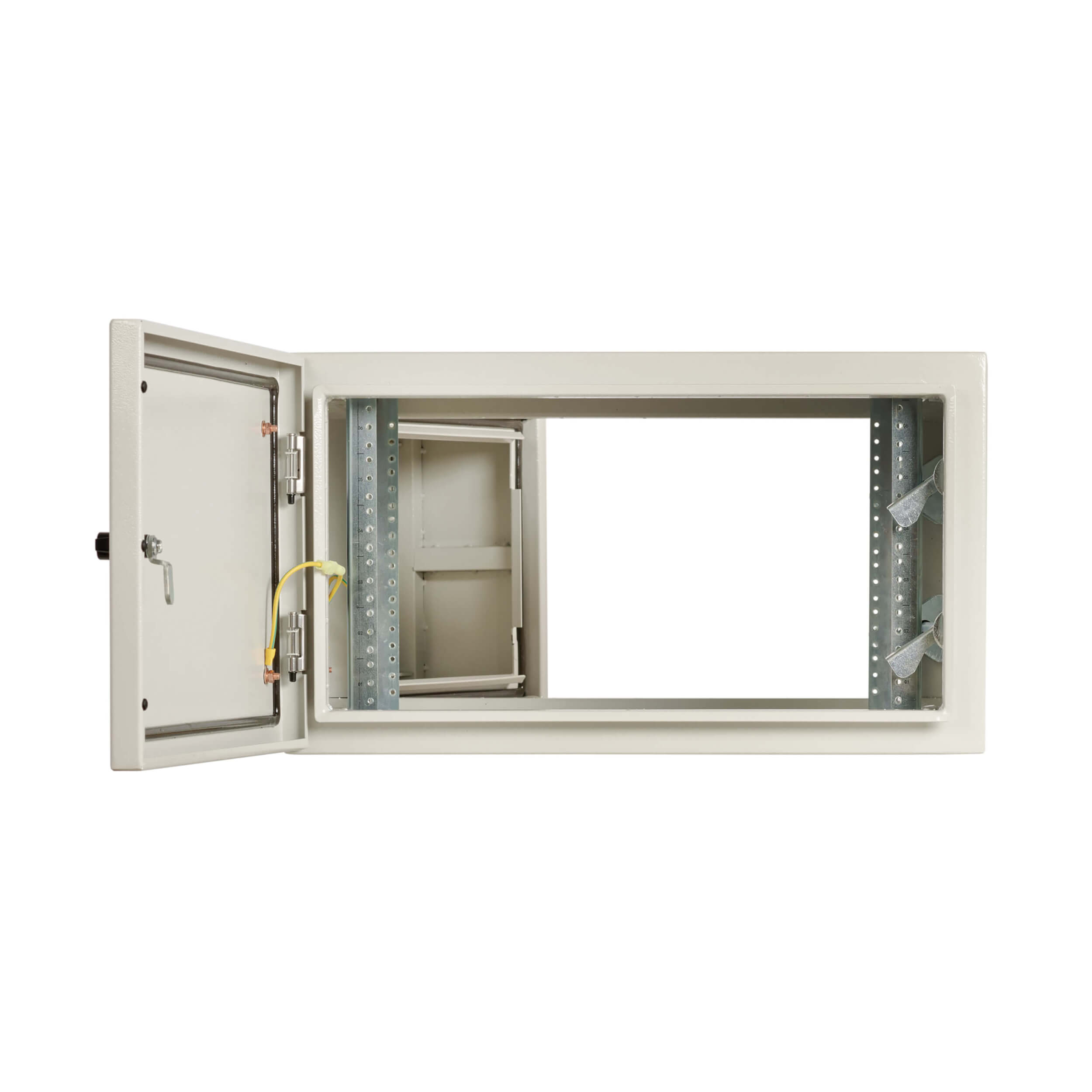 6U Industrial Server Rack NEMA 4, Gray, Swinging | Eaton