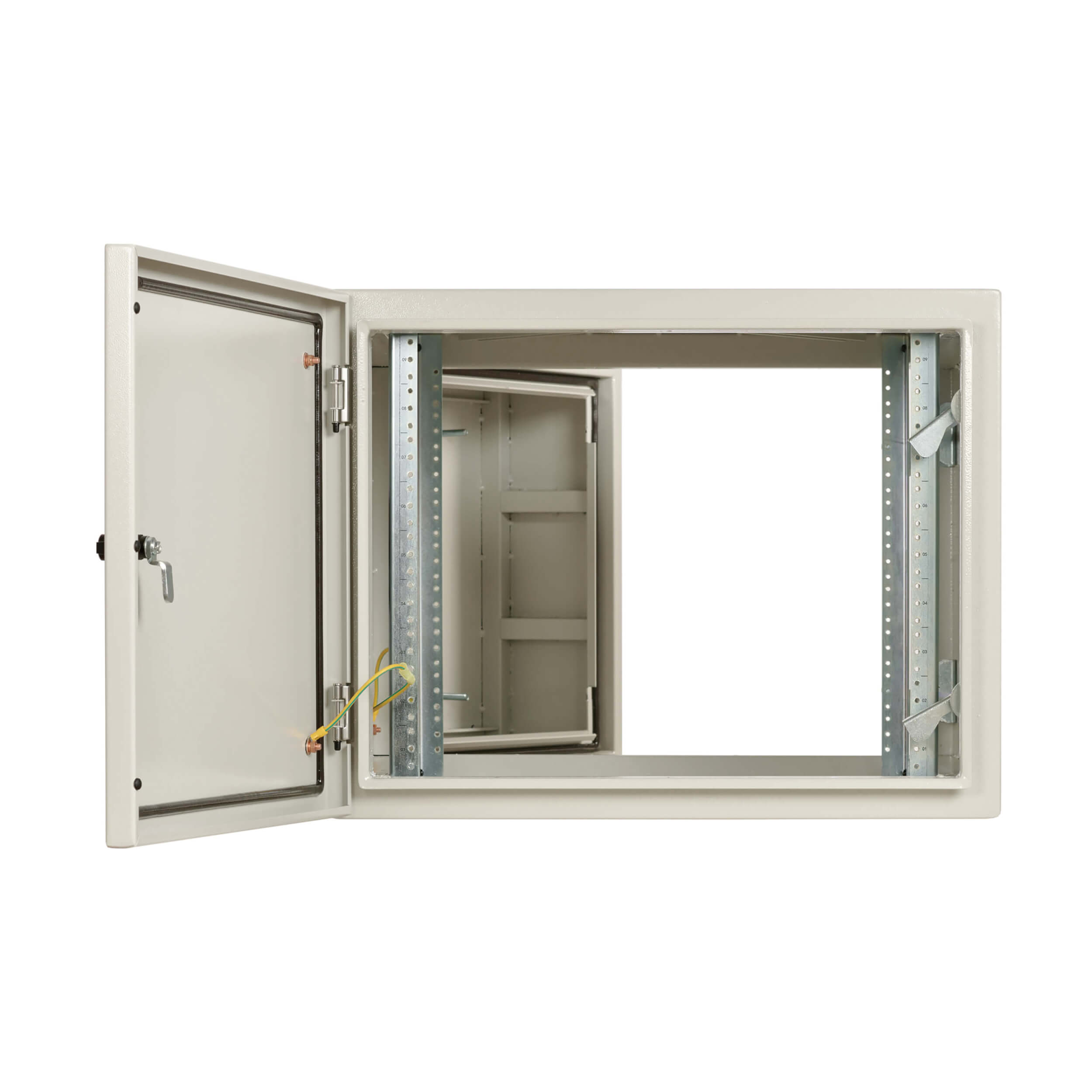 9U Industrial Server Rack NEMA 4, Gray, Swinging, Deep | Eaton