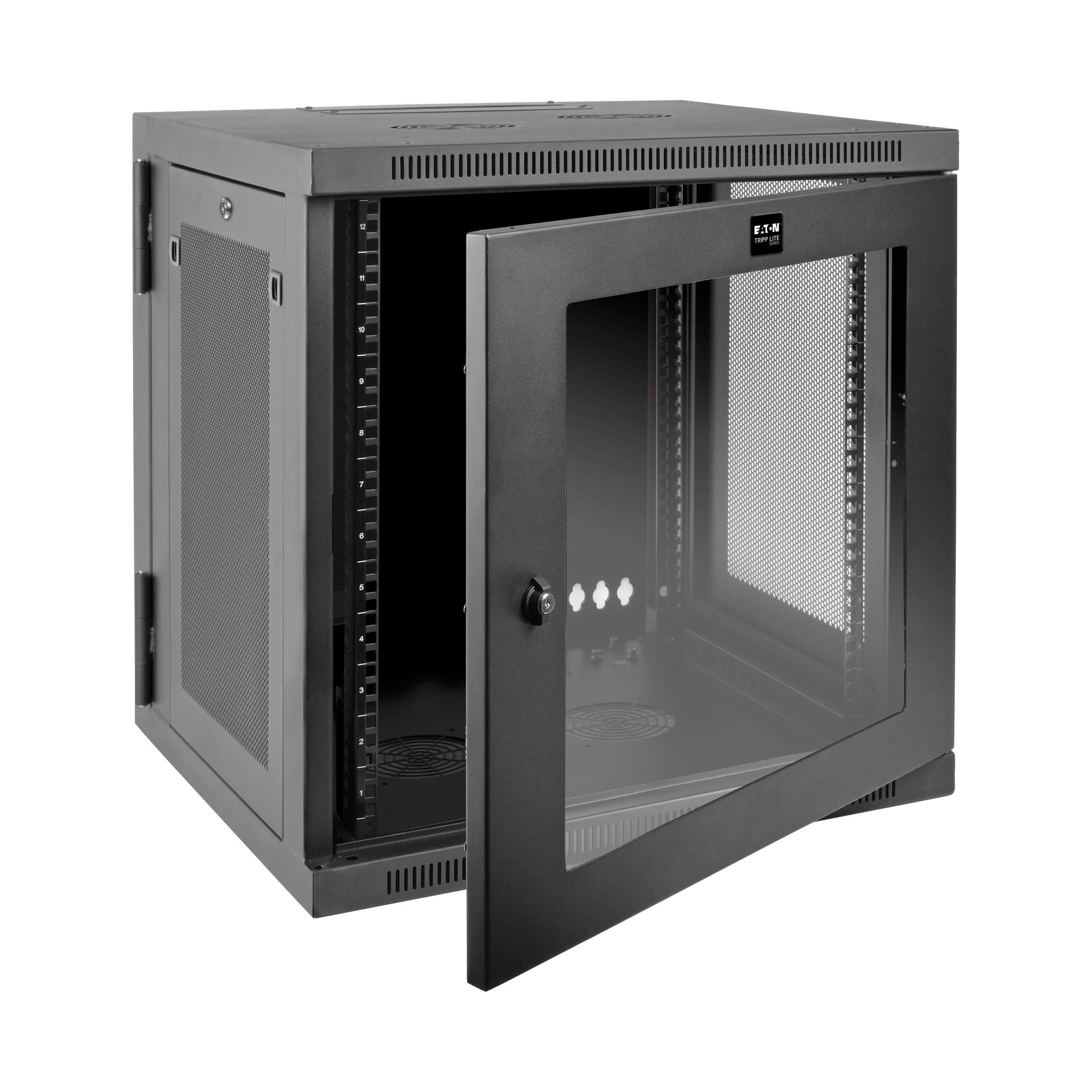 12U Server Rack Cabinet, UPS-Depth, Wall-Mount, Window | Eaton