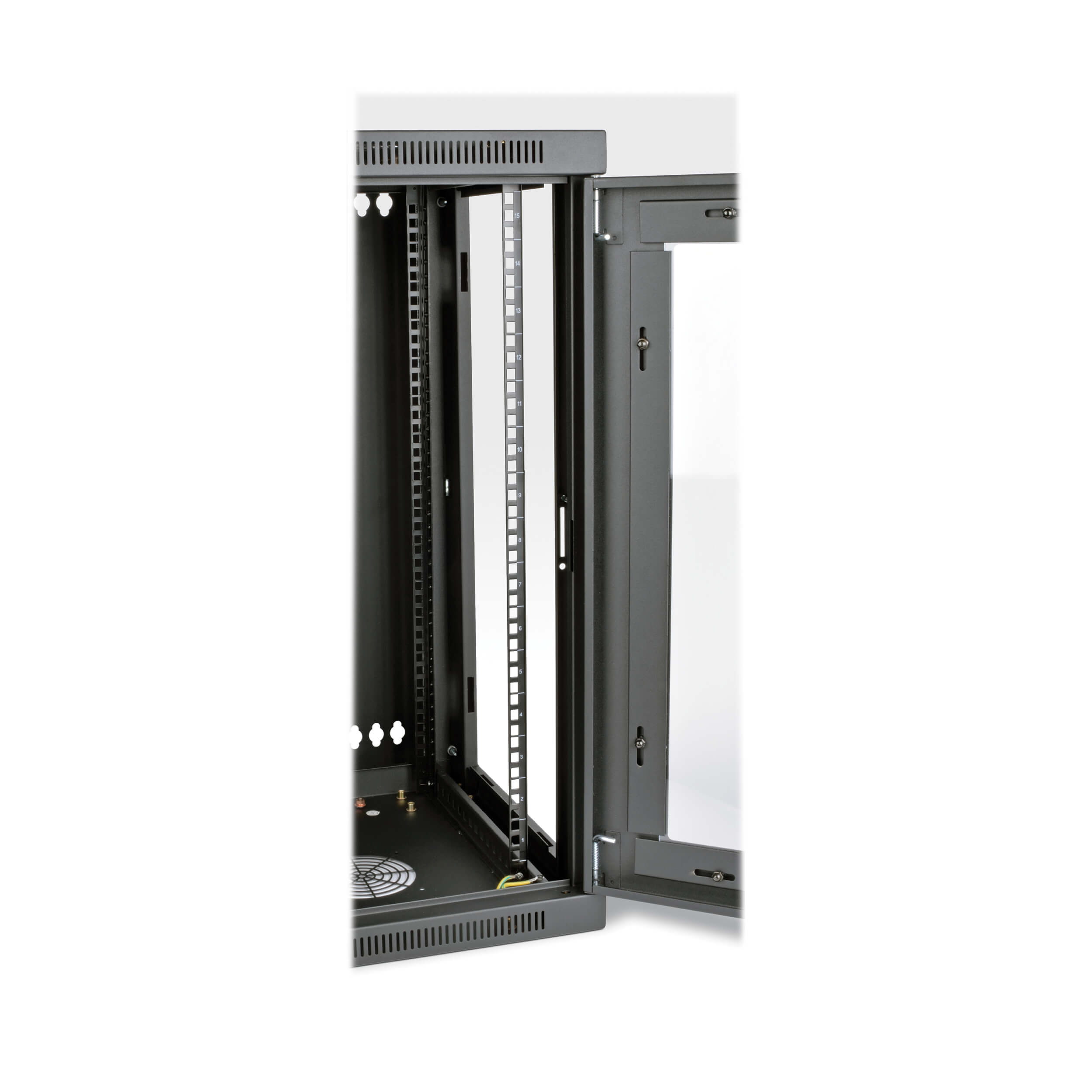 15U Server Rack Cabinet, Switch-Depth, Wall-Mount, Window | Eaton