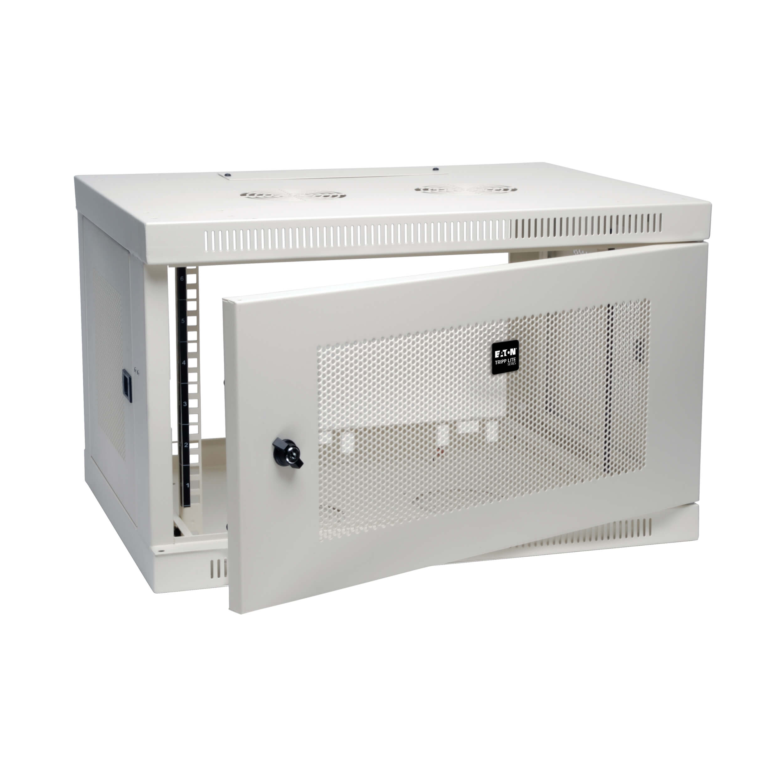 6U Server Rack Cabinet, Switch-Depth, Wall-Mount, White | Eaton