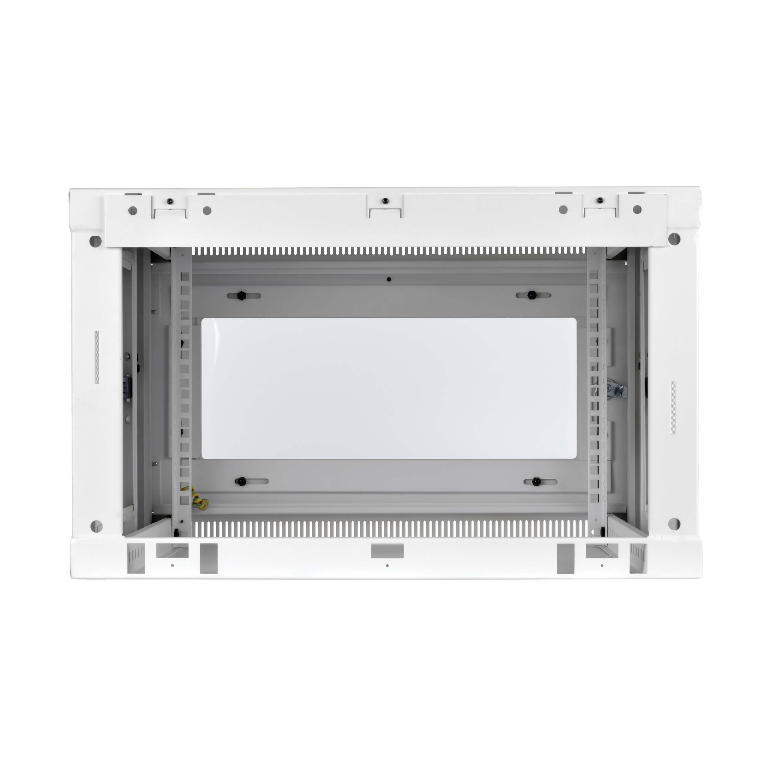6U Server Rack Cabinet, Switch-Depth, Wall-Mount, Window, White | Eaton