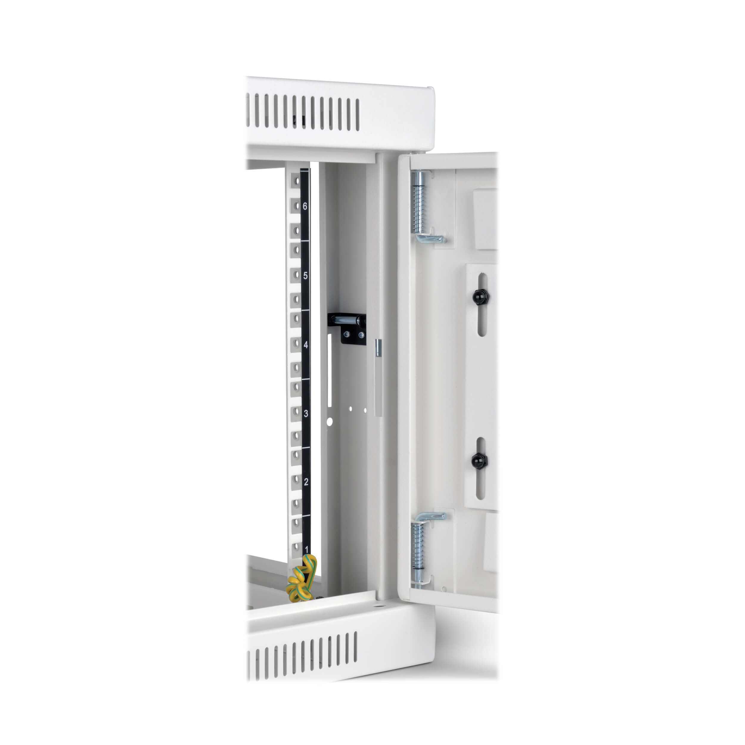 6U Server Rack Cabinet, Switch-Depth, Wall-Mount, Window, White | Eaton