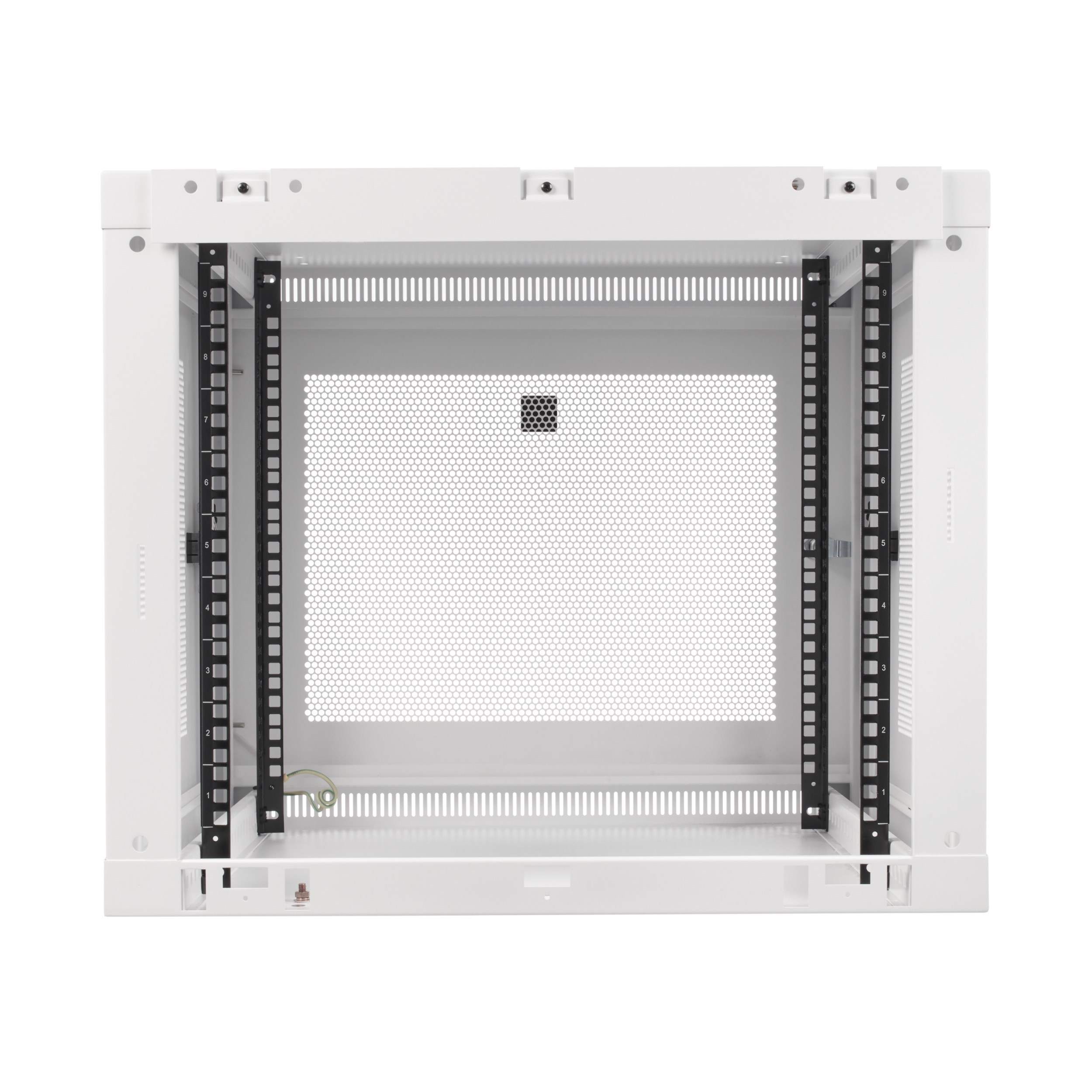 9U White Wall-Mount Rack Enclosure for Switches, Patch Panels | Eaton