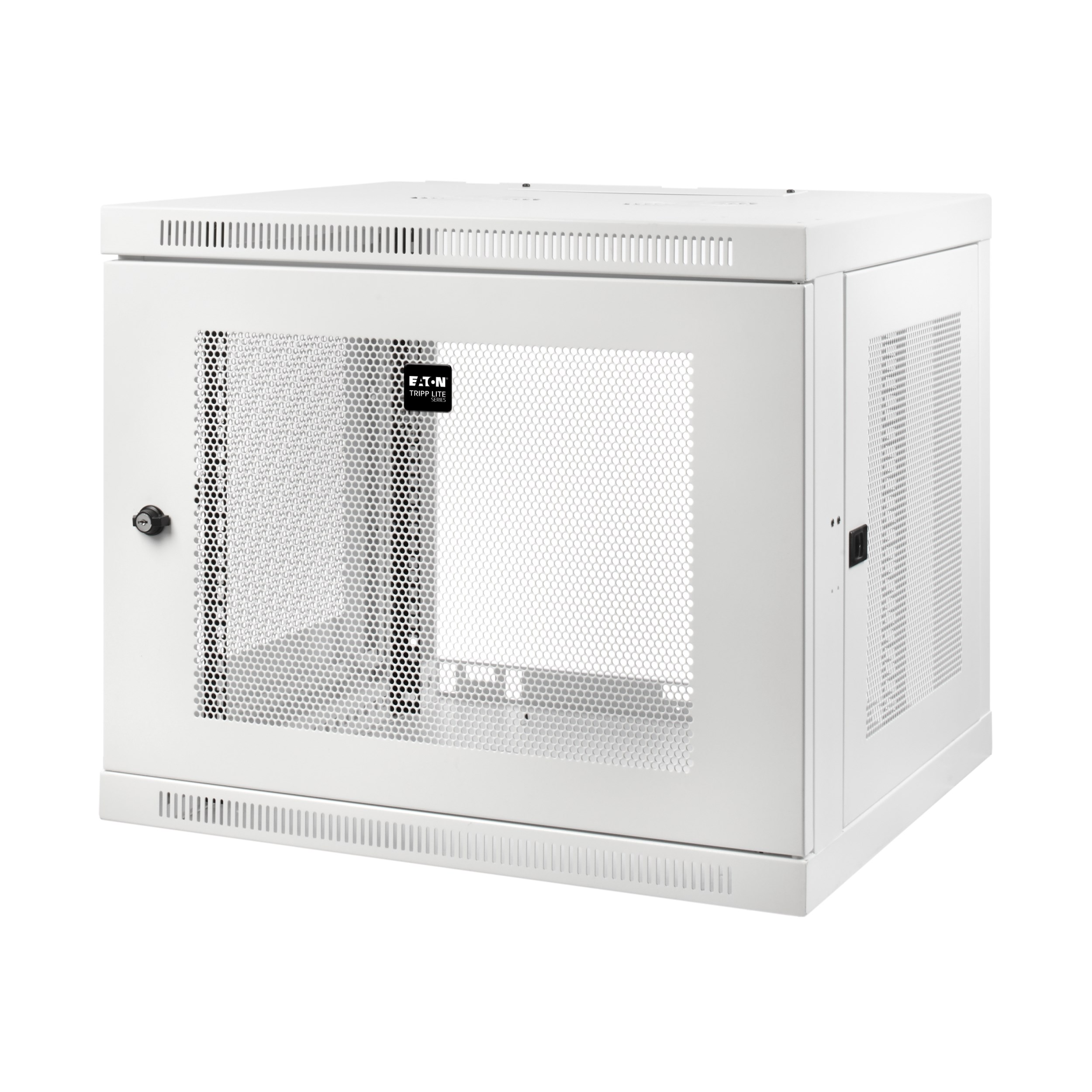 9U White Wall-Mount Rack Enclosure for Switches, Patch Panels | Eaton