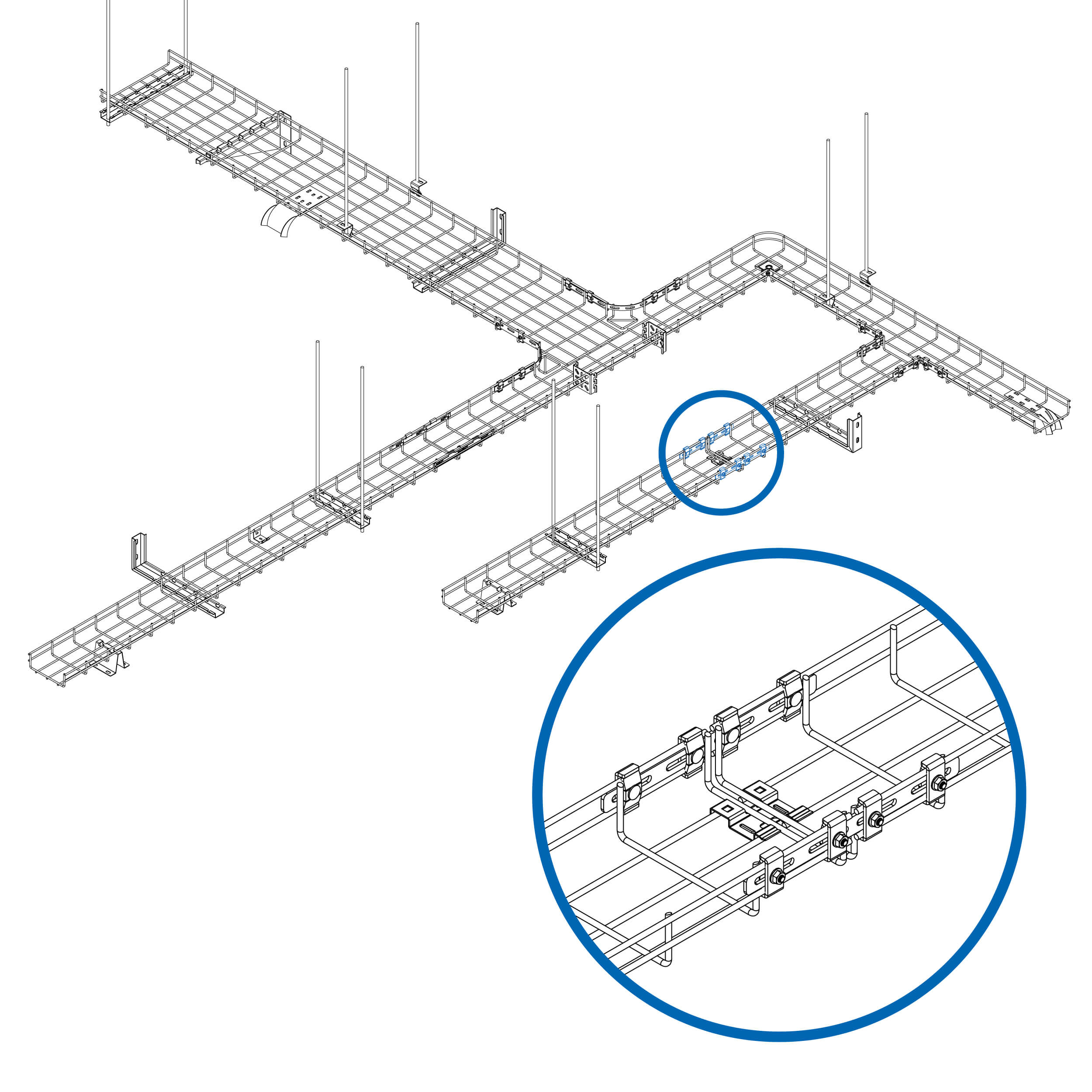Strengthening Bar Kit for Wire Mesh Cable Trays | Eaton