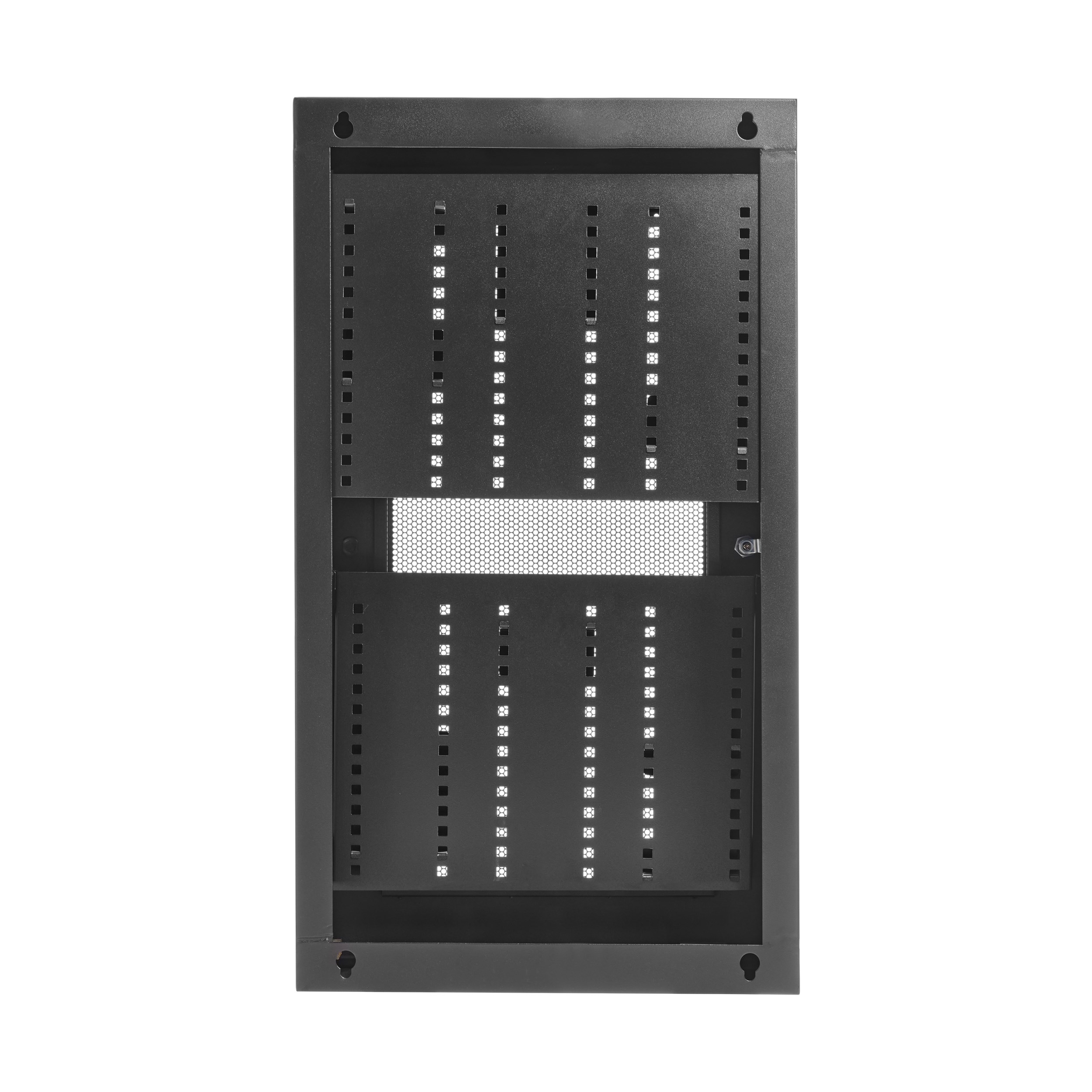 Low-Profile Wall Mount Structured Wiring Enclosure, 5U, Switch-Depth ...