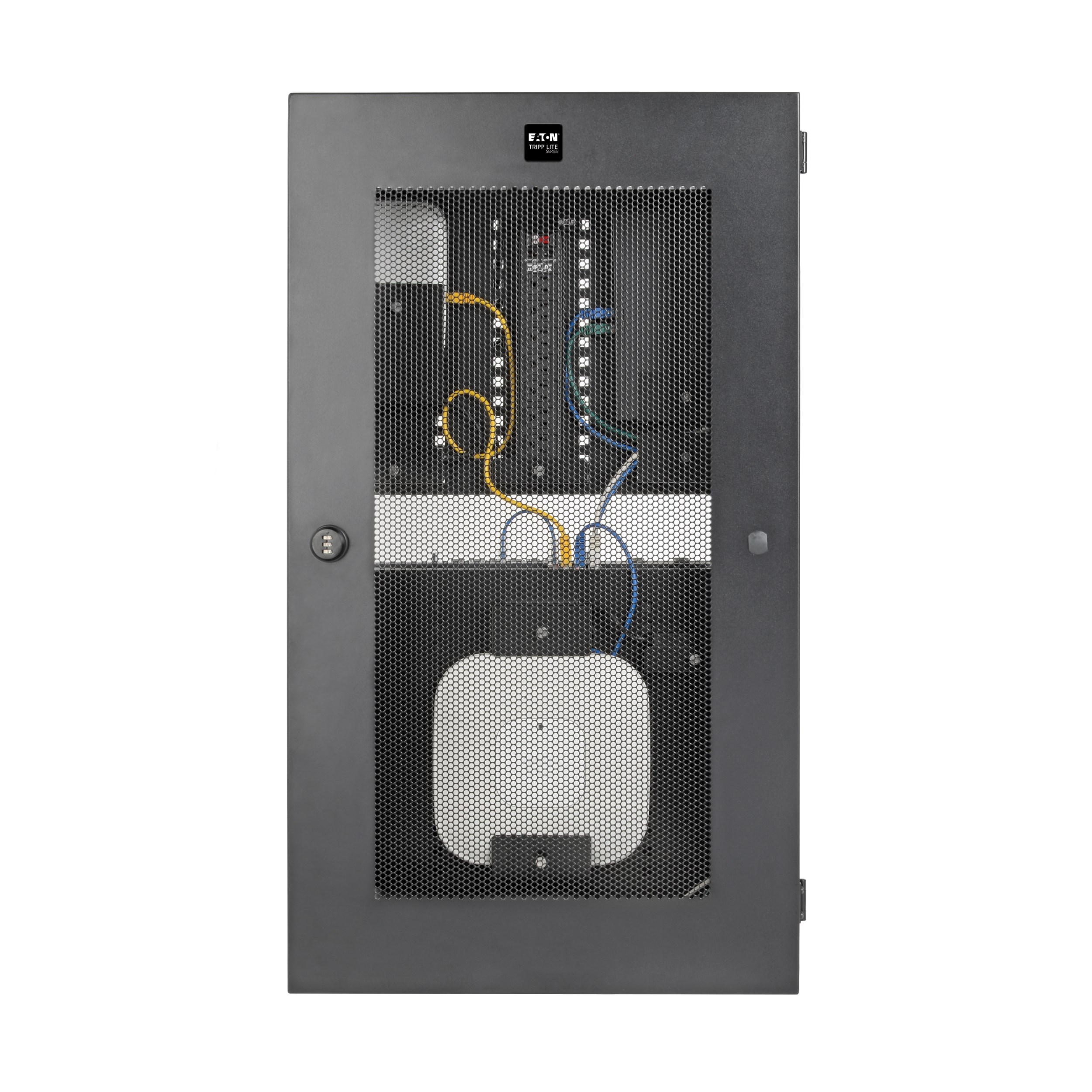 Low-Profile Wall Mount Structured Wiring Enclosure, 3U, Switch-Depth ...