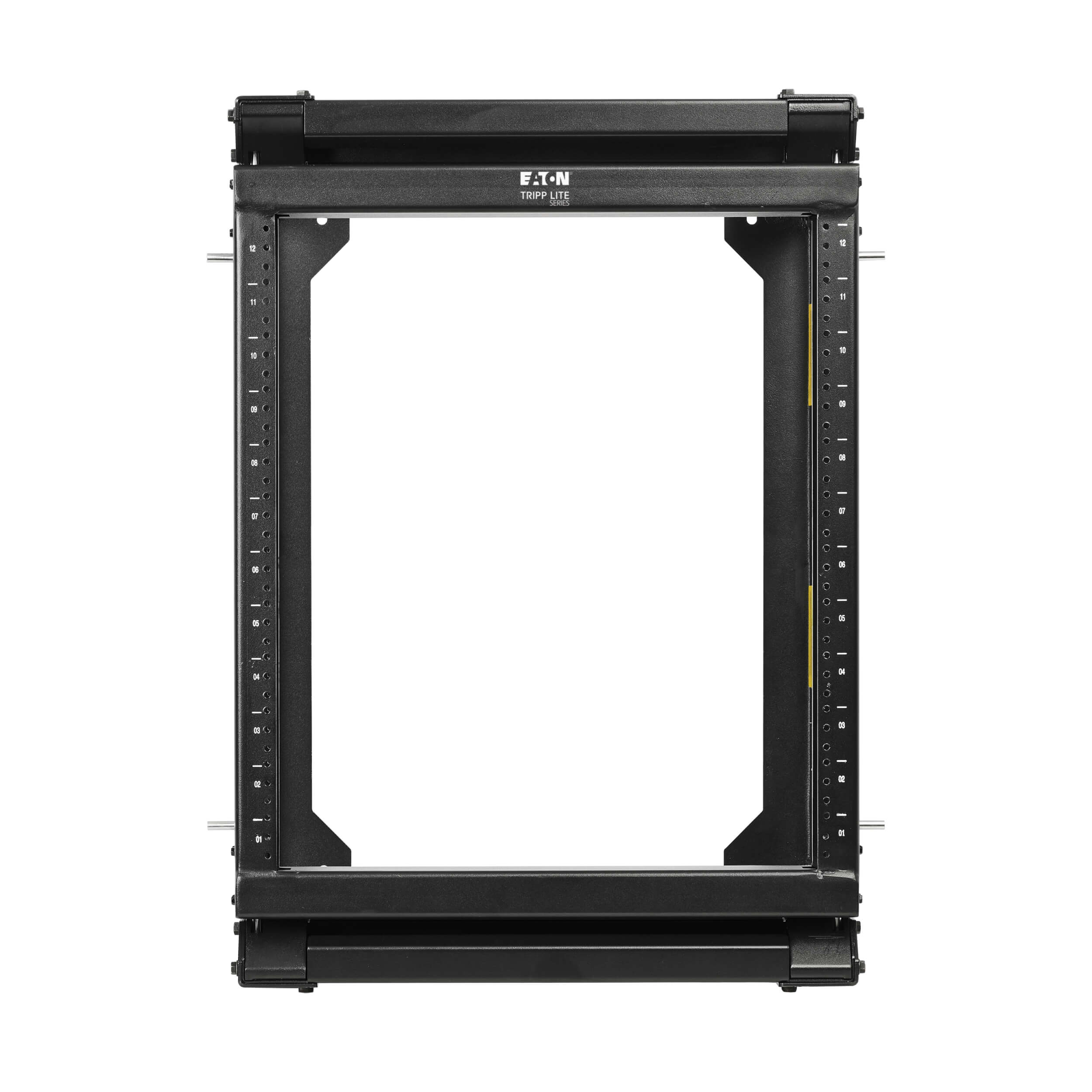 2-Post Wall-Mount Server Rack, 12U, Hinged Front, Heavy Duty | Eaton