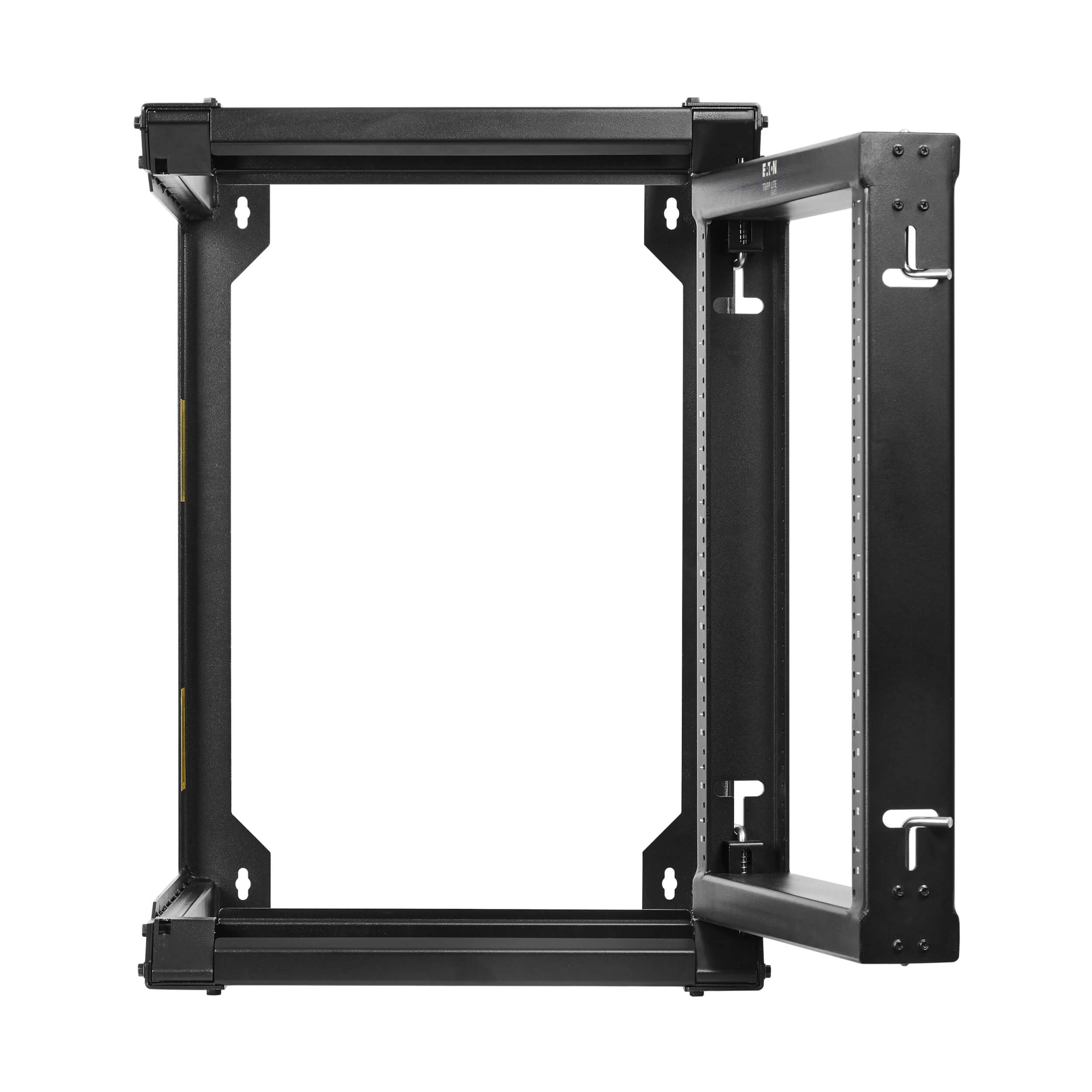 2-Post Wall-Mount Server Rack, 12U, Hinged Front, Heavy Duty | Eaton