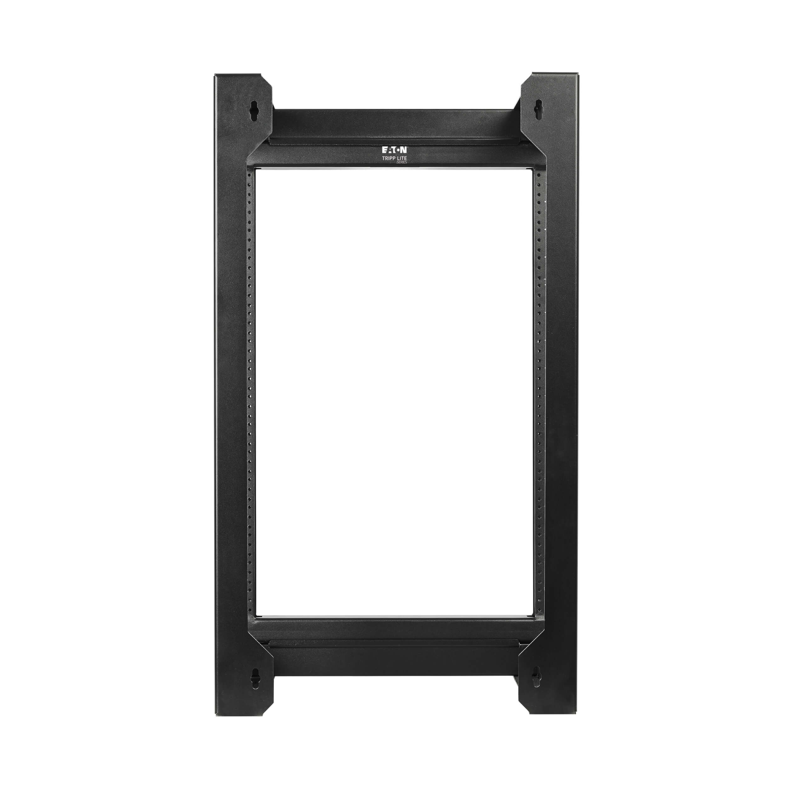 16U 2-Post Open Frame Rack, Hinged Front, Heavy Duty | Eaton
