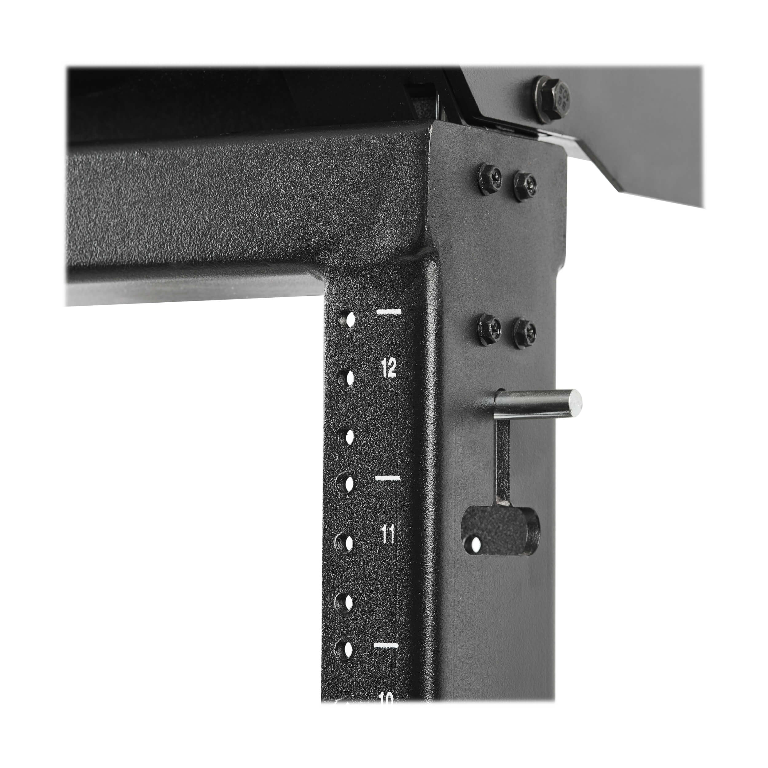 16U 2-Post Open Frame Rack, Hinged Front, Heavy Duty | Eaton