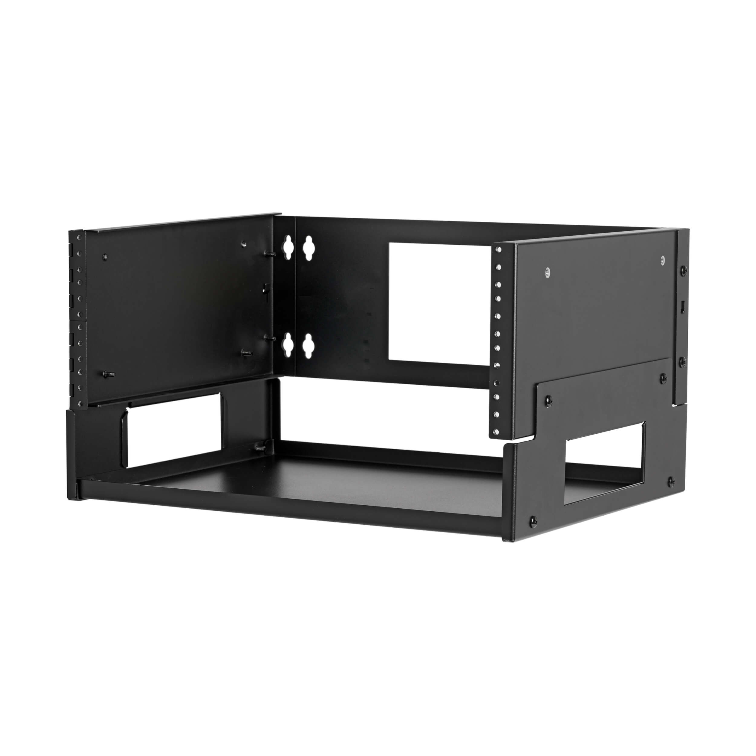 4U Shelved Wall-Mount Hinged Bracket for Small Switches, Patch Panels ...