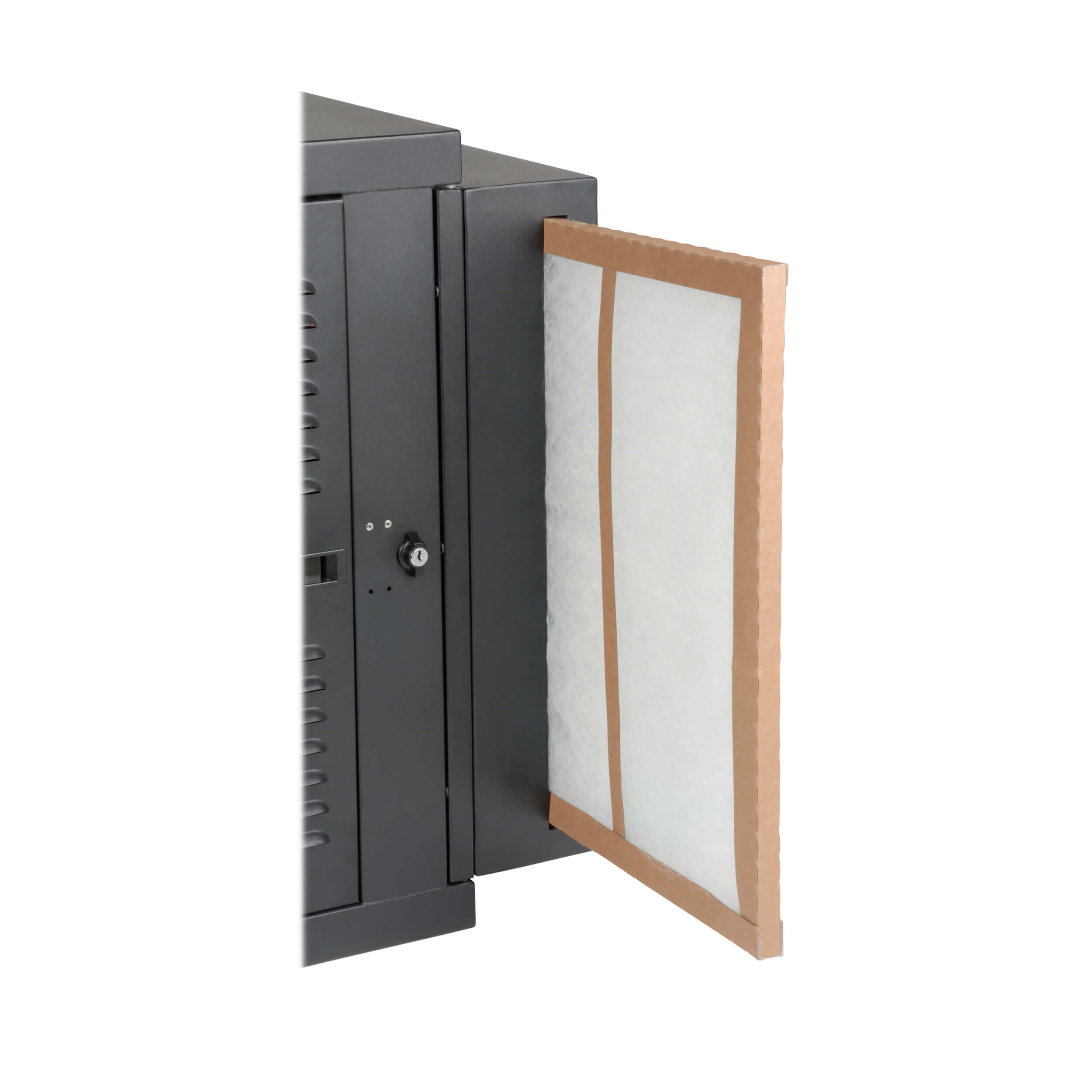 12U Wall Mount Rack, Switch Depth, Built-in Fans, 230V | Eaton