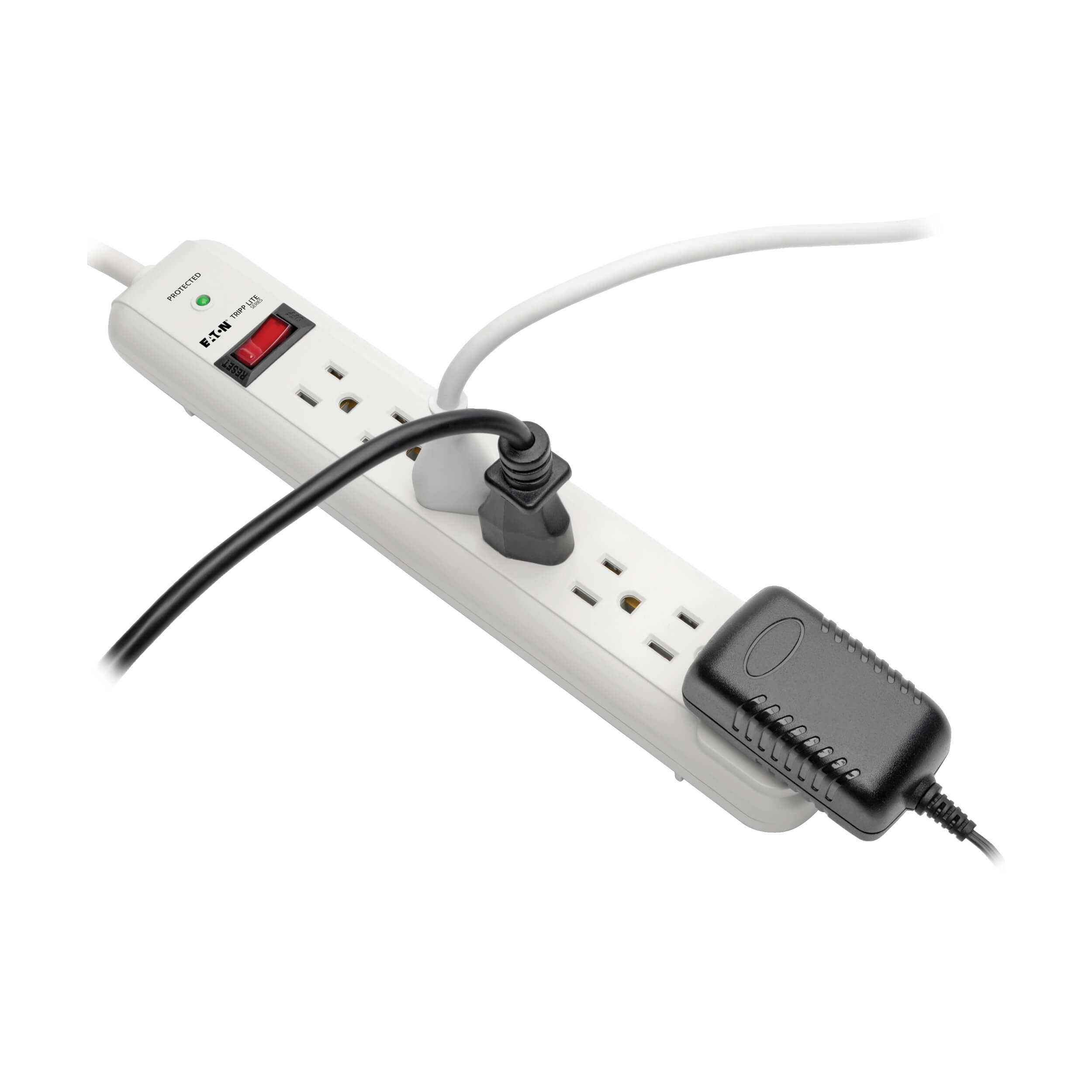 Surge Protector, 7 Outlet, 1080 Joules, 6-ft Cord, LED | Eaton