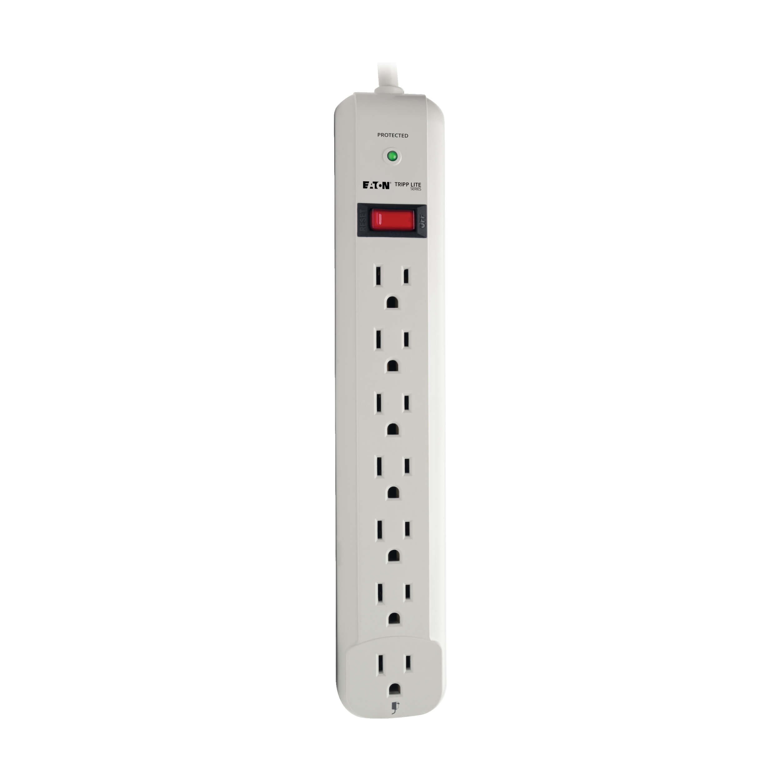 Surge Protector, 7 Outlet, 1080 Joules, 6-ft Cord, LED | Eaton