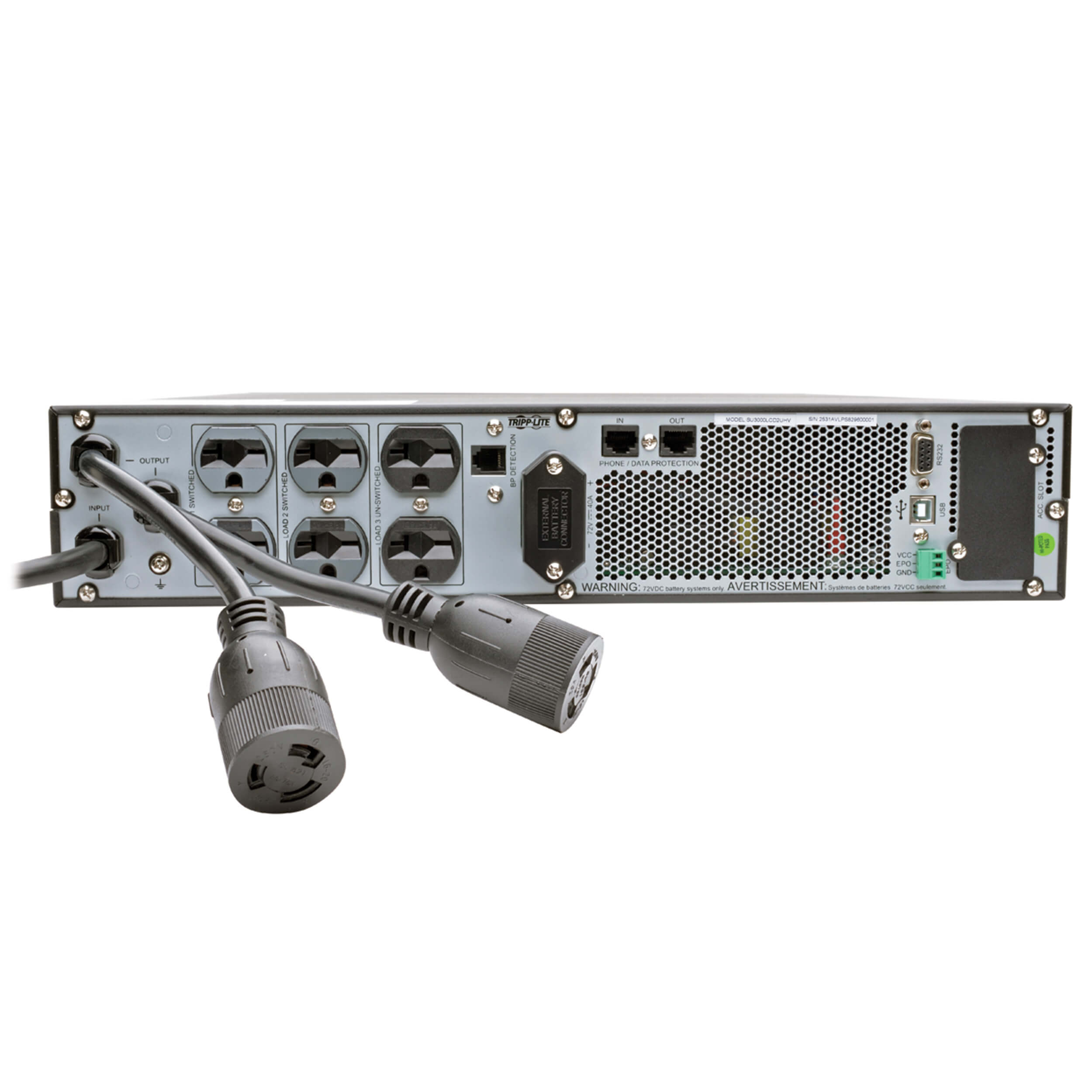 On-Line Double-Conversion UPS System, 208/240V 3000VA 2.7kW, 2U | Eaton