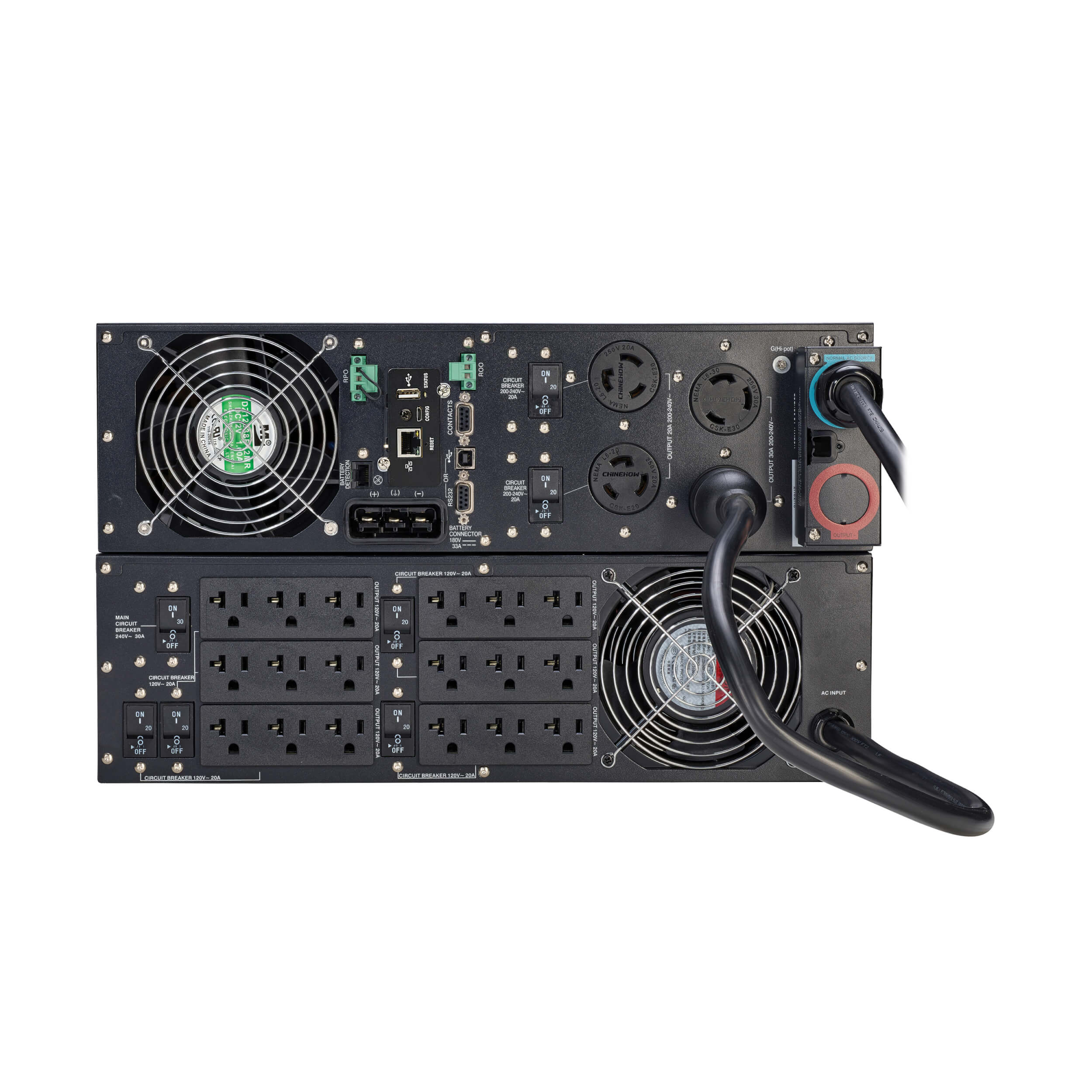 SmartOnline UPS, Stepdown Transformer, 5kVA, 4500W, 120V 208V, 6U | Eaton