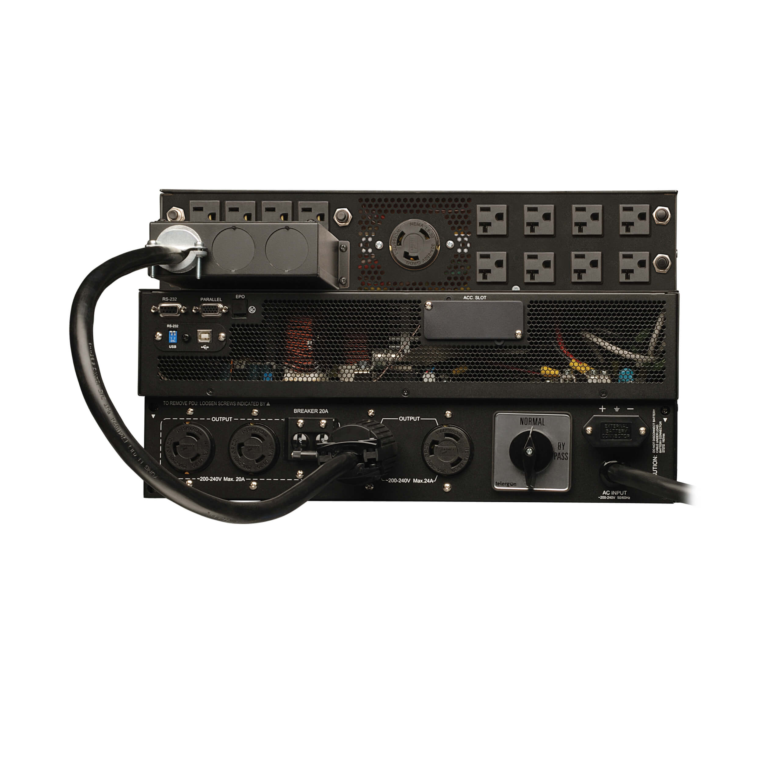 On-Line Double-Conversion UPS System, 208/240 & 120V 6kVA 5.4kW, 6U | Eaton