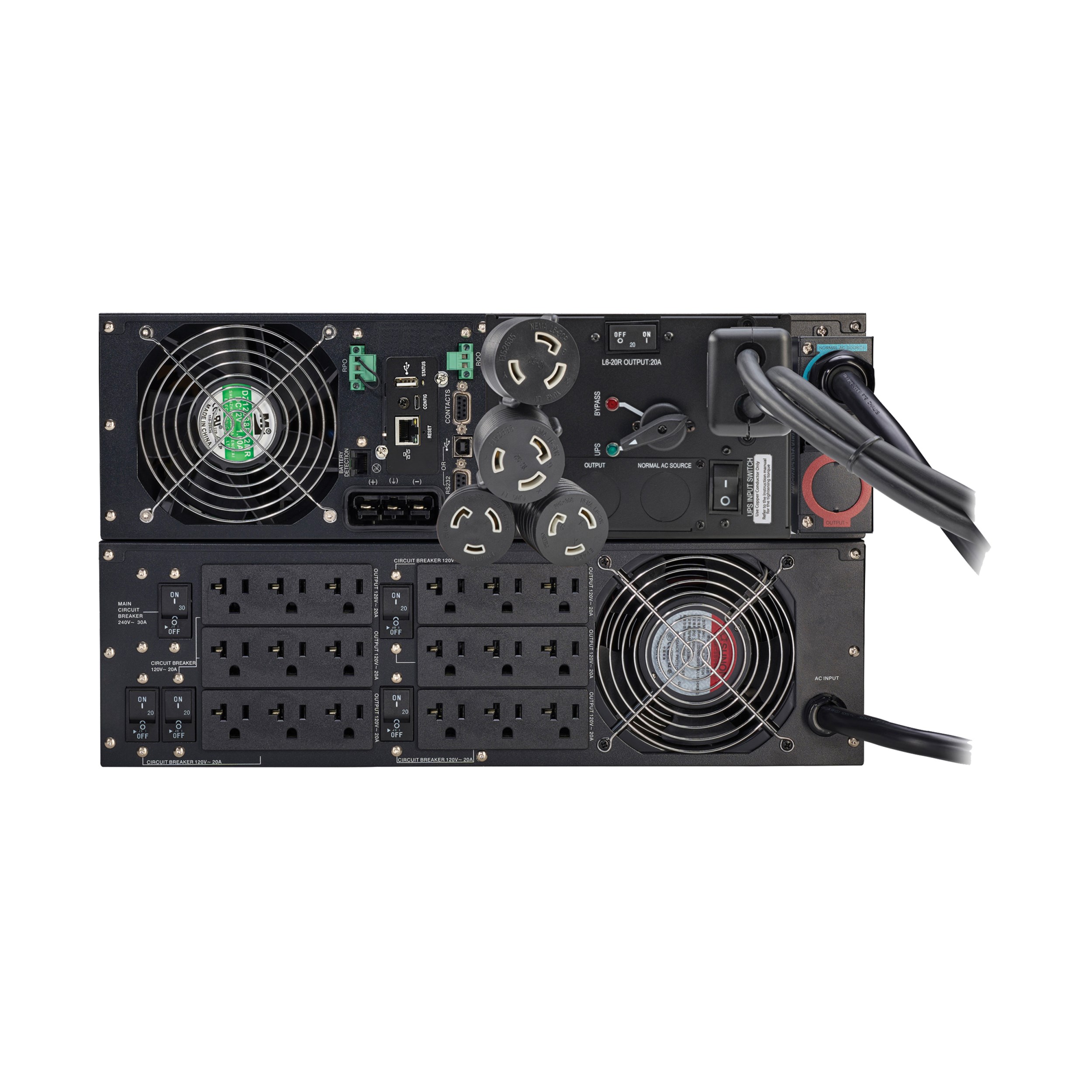 Online UPS, 6kVA, 5400W, Stepdown Transformer, Maintenance Bypass | Eaton