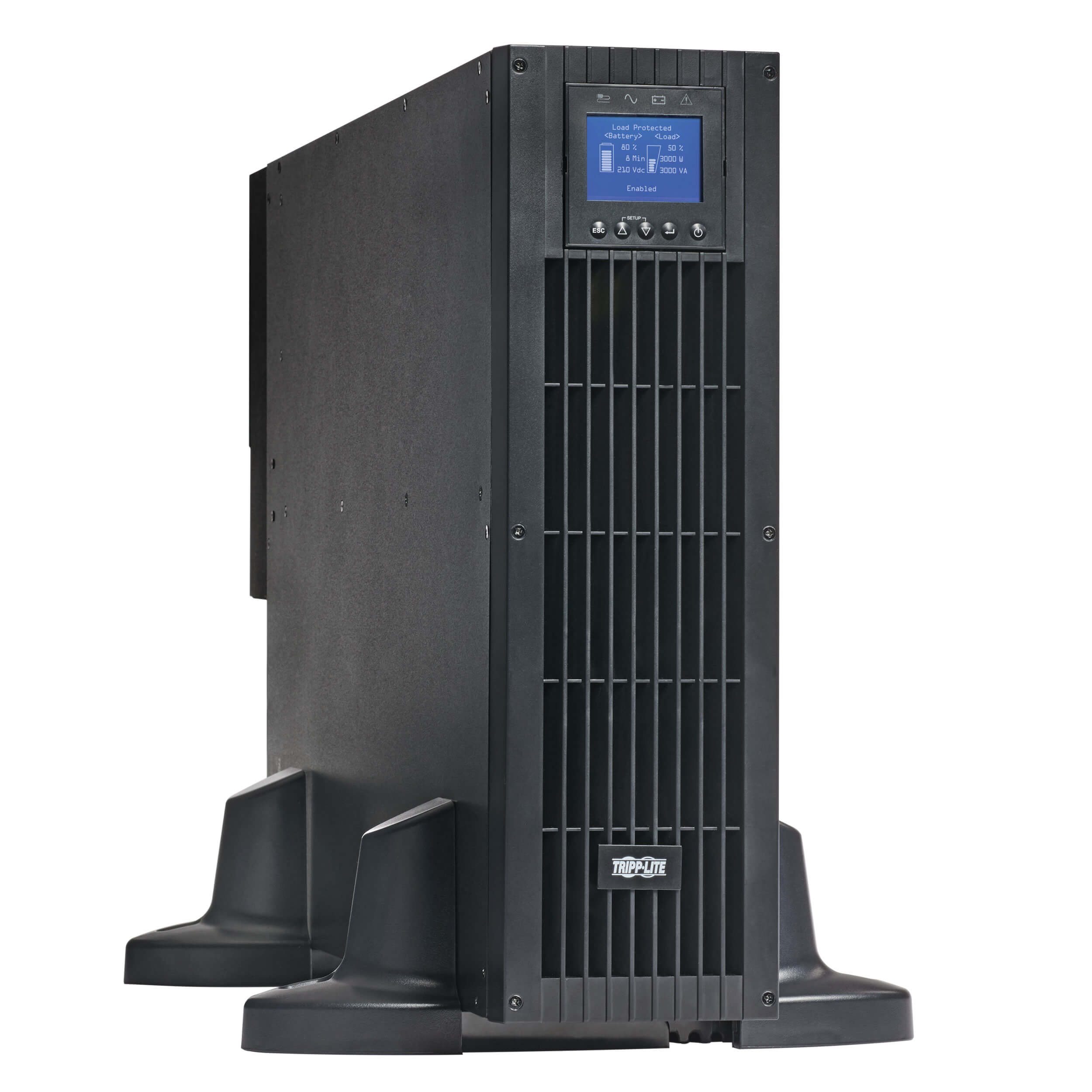 On-Line UPS System, 220/230/240V 6000VA 6000W, Hardwire/C13/C19, 3U | Eaton