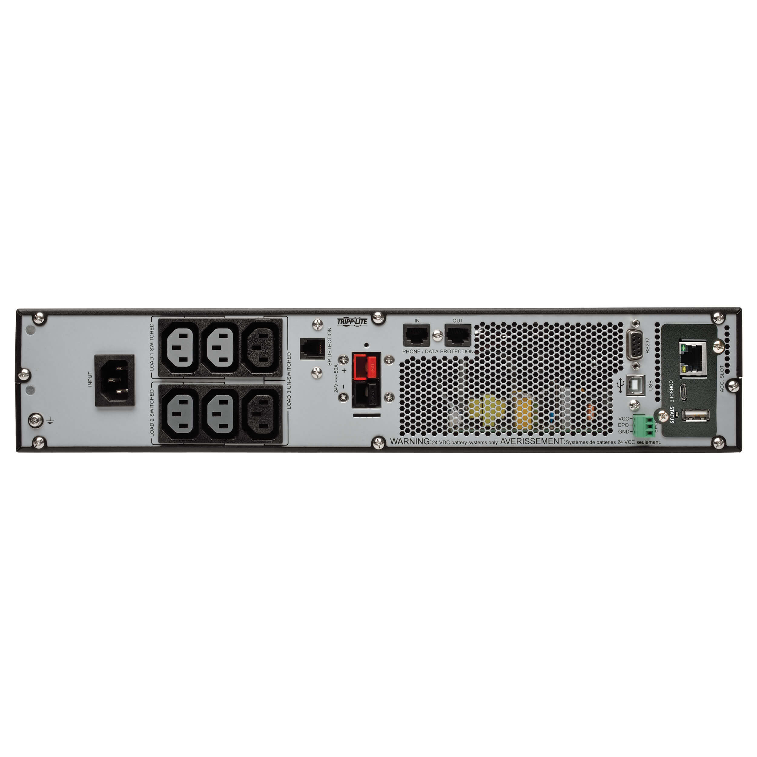 On-Line Double-Conversion UPS - 208/230V, 1000VA 900W, 6 Outlets, 2U ...