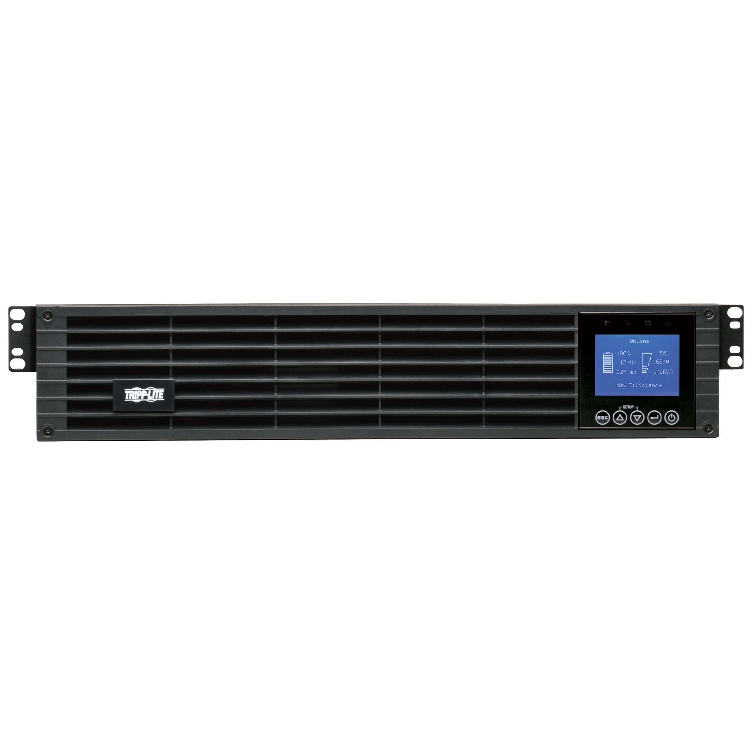 On-Line Double-Conversion UPS - 208/230V, 1000VA 900W, 6 Outlets, 2U ...