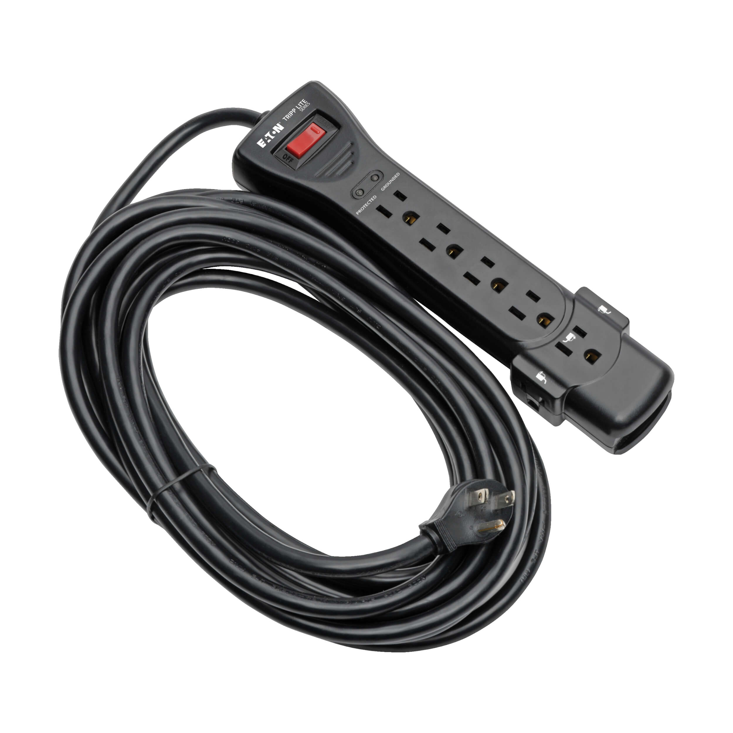 Surge Protector, 7 Outlet, 2160 Joules, 25-ft Cord | Eaton
