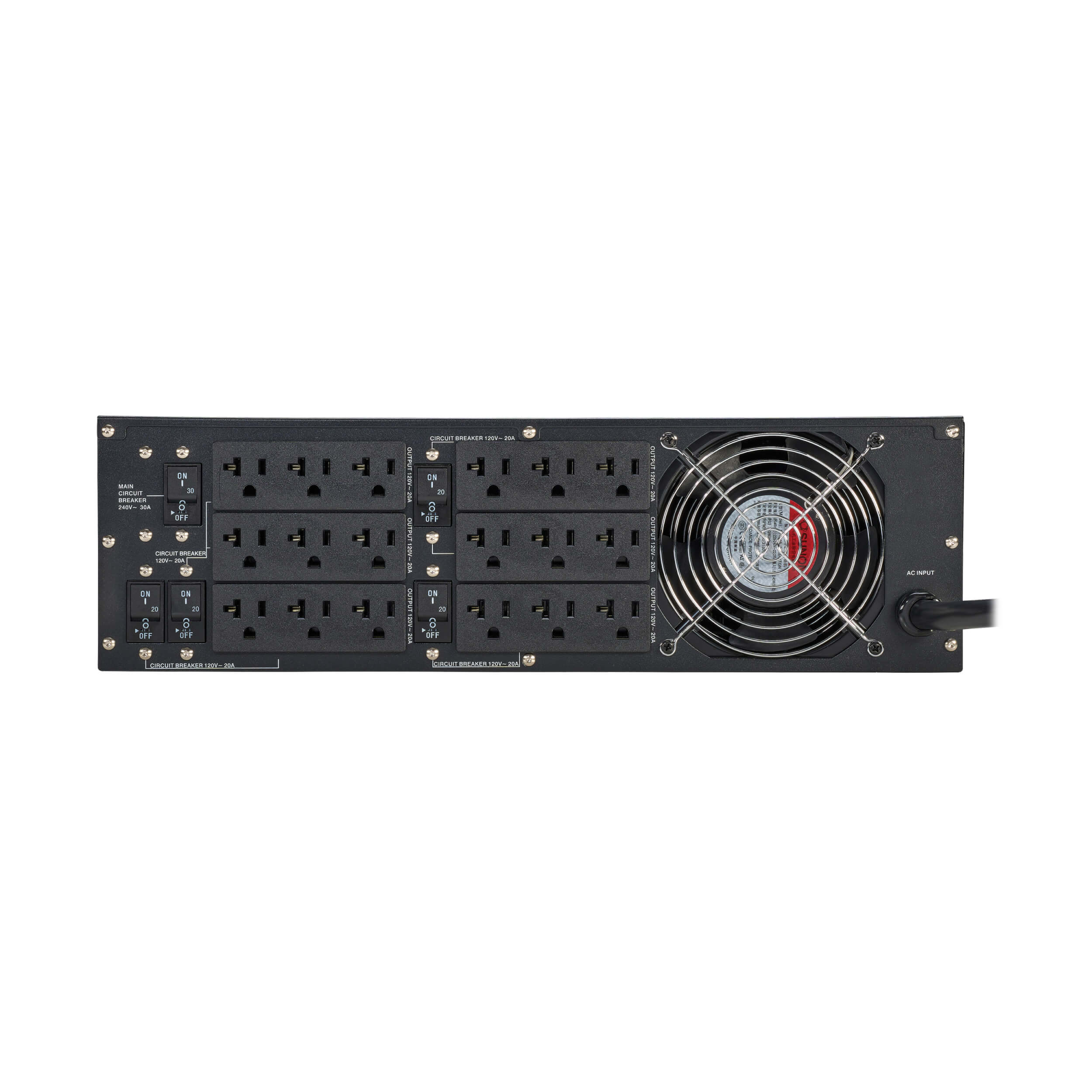 5kVA 120V Stepdown Transformer, 18x 5-20R, 3U Rack Tower | Eaton