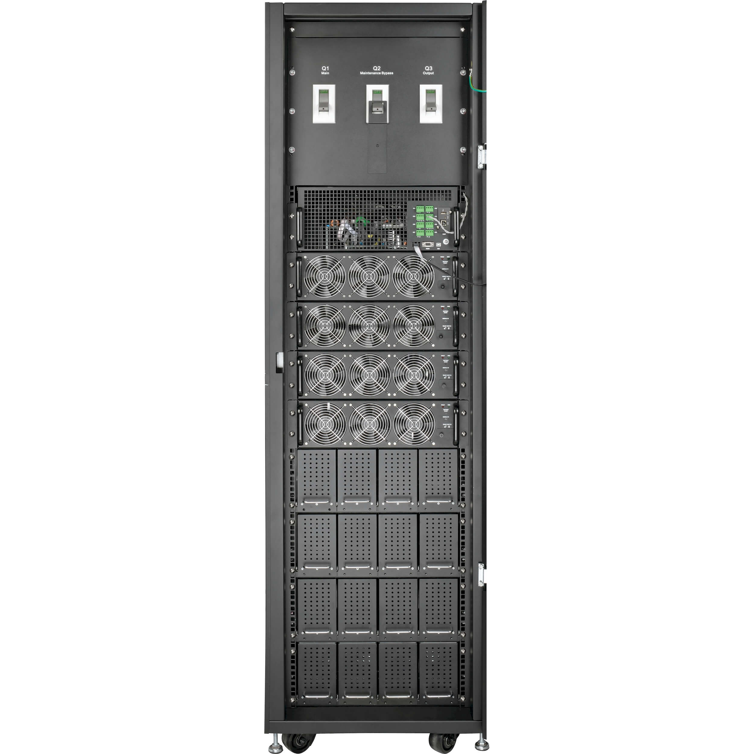 3-Phase 60kVA Modular Double-Conversion 208/120V 50/60 Hz UPS, 3 ...