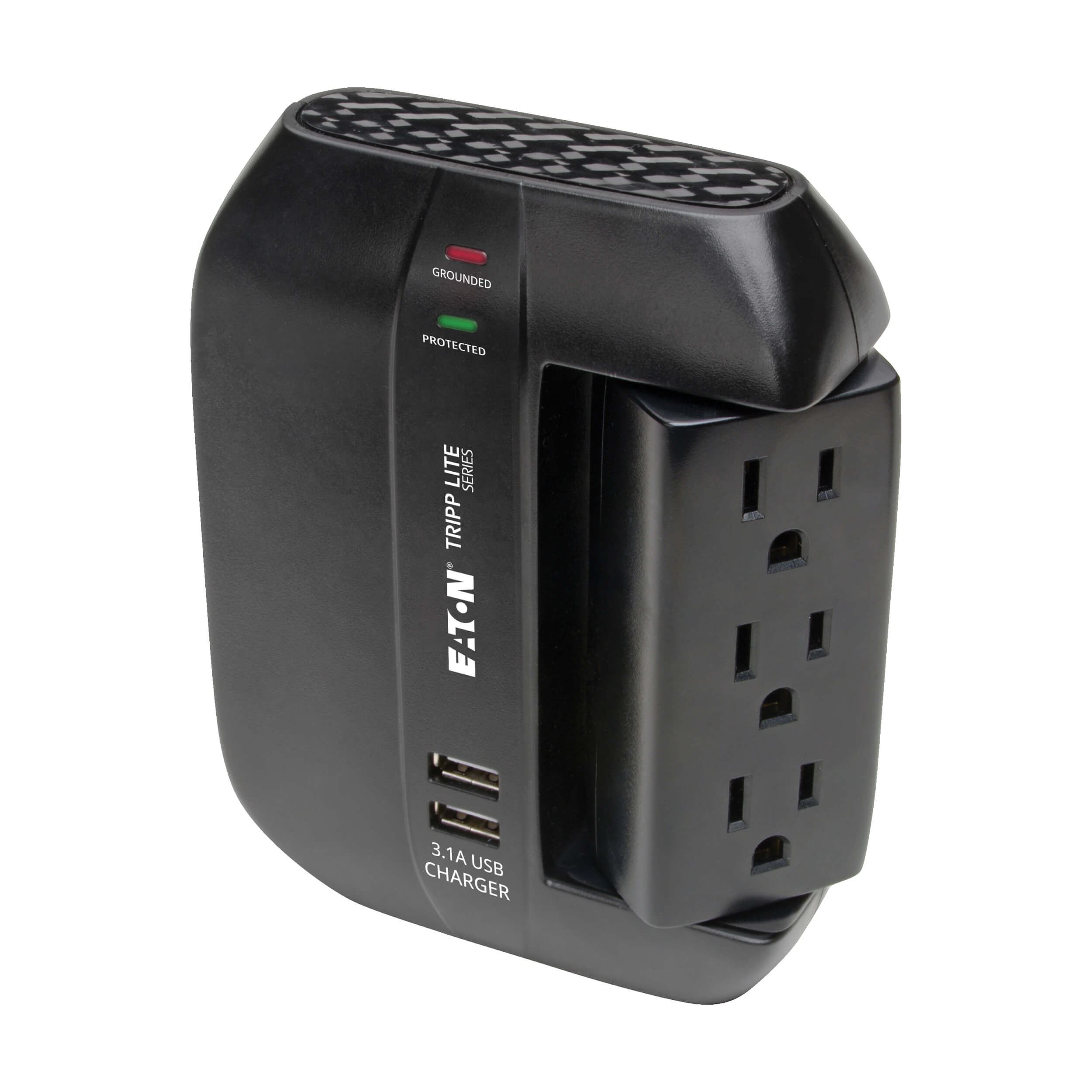 Surge Protector, 6 Outlets, 3 Rotatable, Direct-Plug In | Eaton