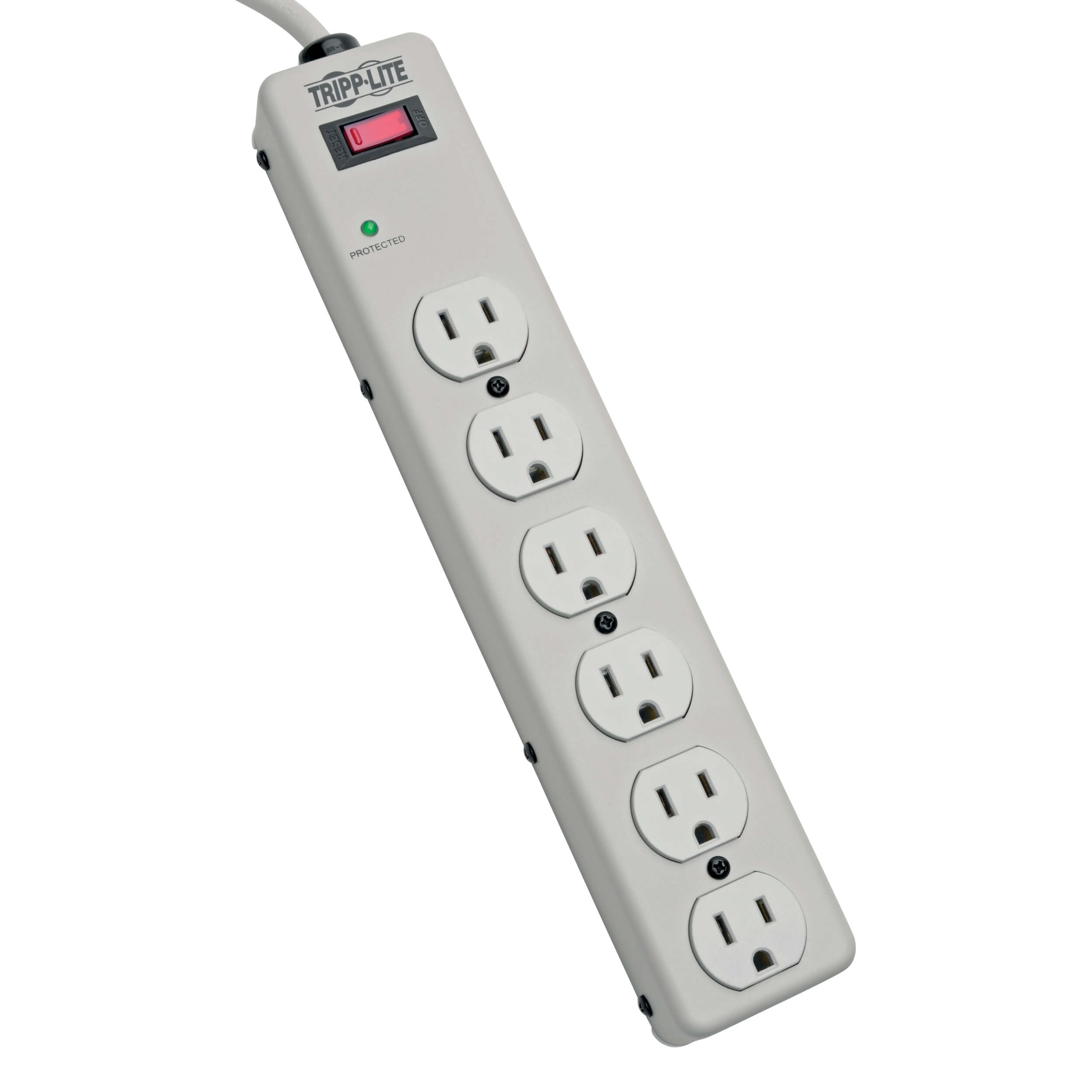 Surge Protector, 6 Outlet, 900 Joules, 6-ft Cord, LED | Eaton