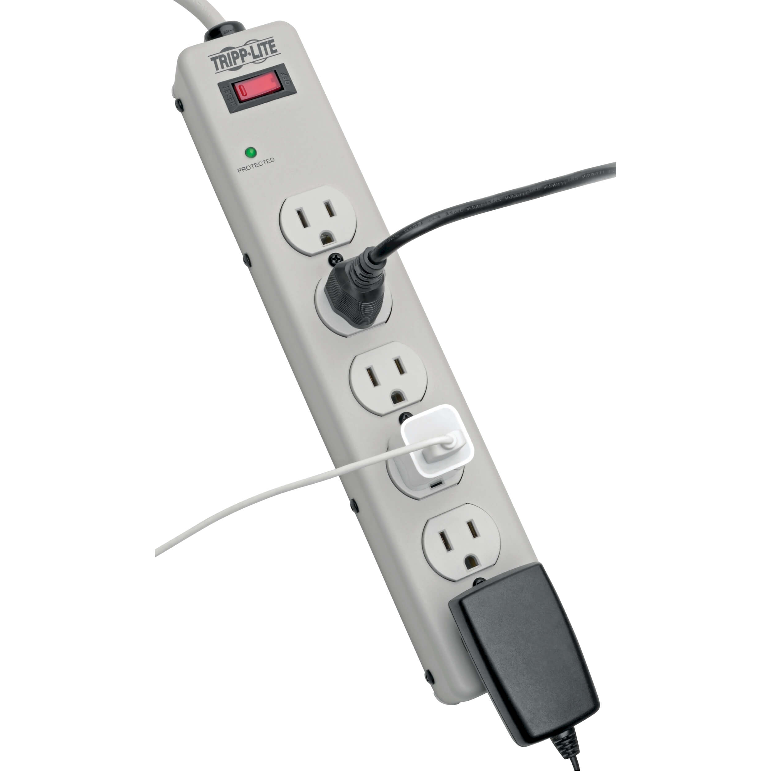 Surge Protector, 6 Outlet, 1340 Joules, 6-ft Cord, LED | Eaton