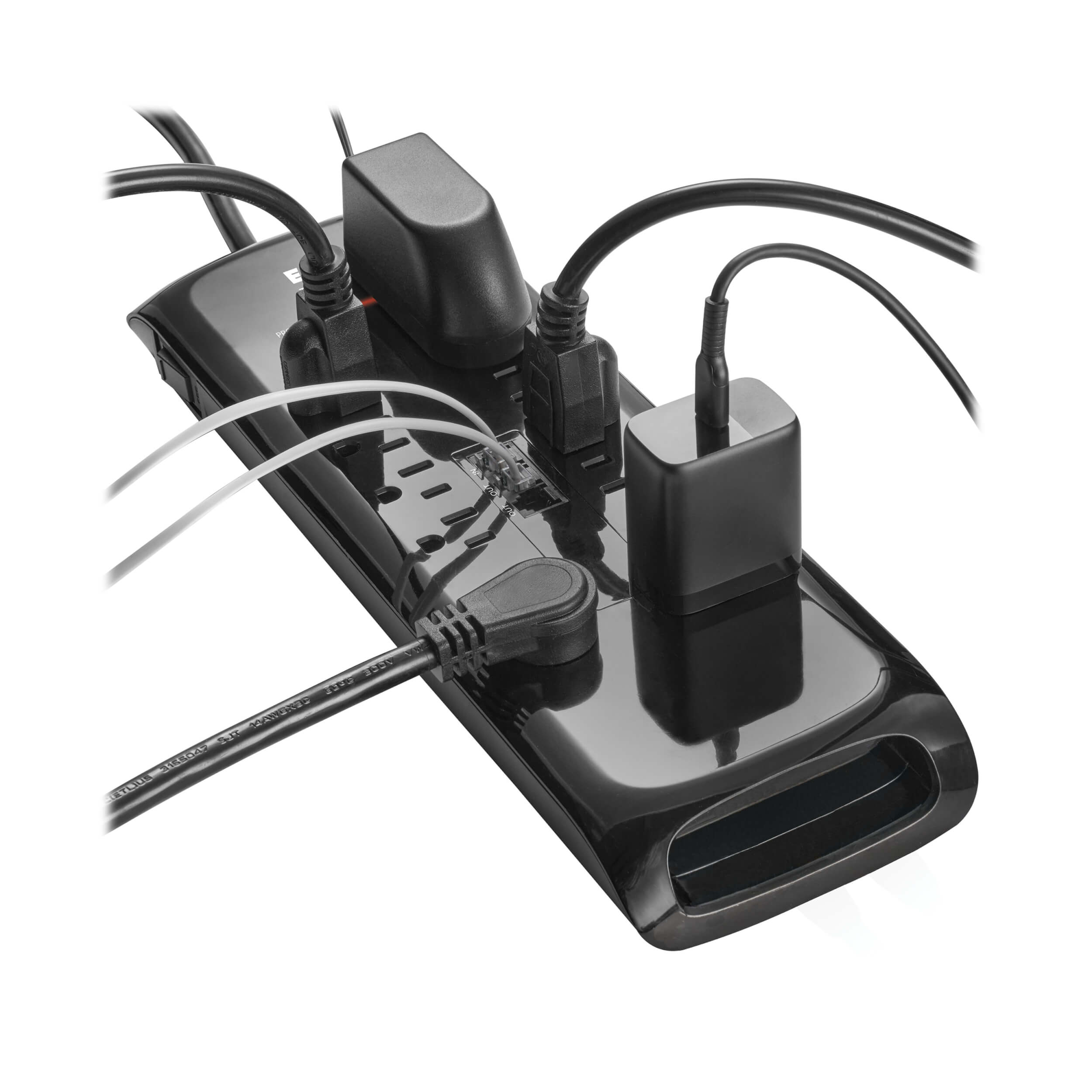 Surge Protector, 10 Outlet, 2395 Joules, 8-ft Cord, Tel, DSL | Eaton