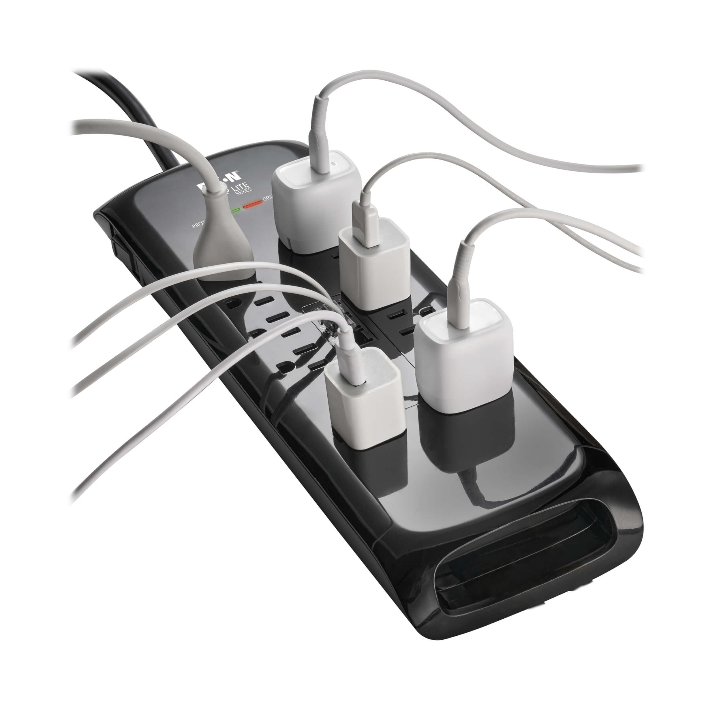 Surge Protector, 10 Outlet, 2395 Joules, 8-ft Cord, Tel, DSL | Eaton